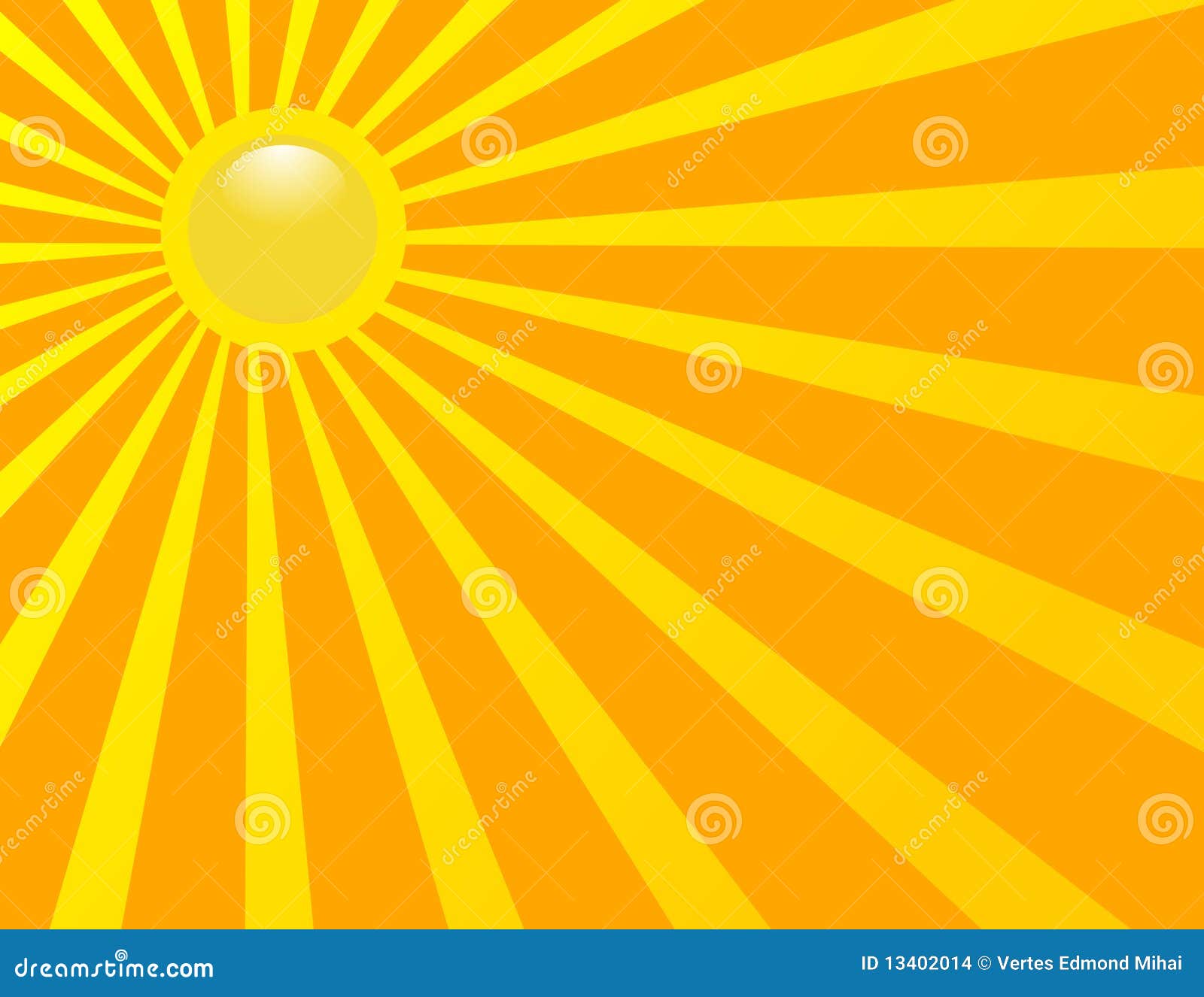 Summer sun stock vector. Illustration of retro, beam - 13402014