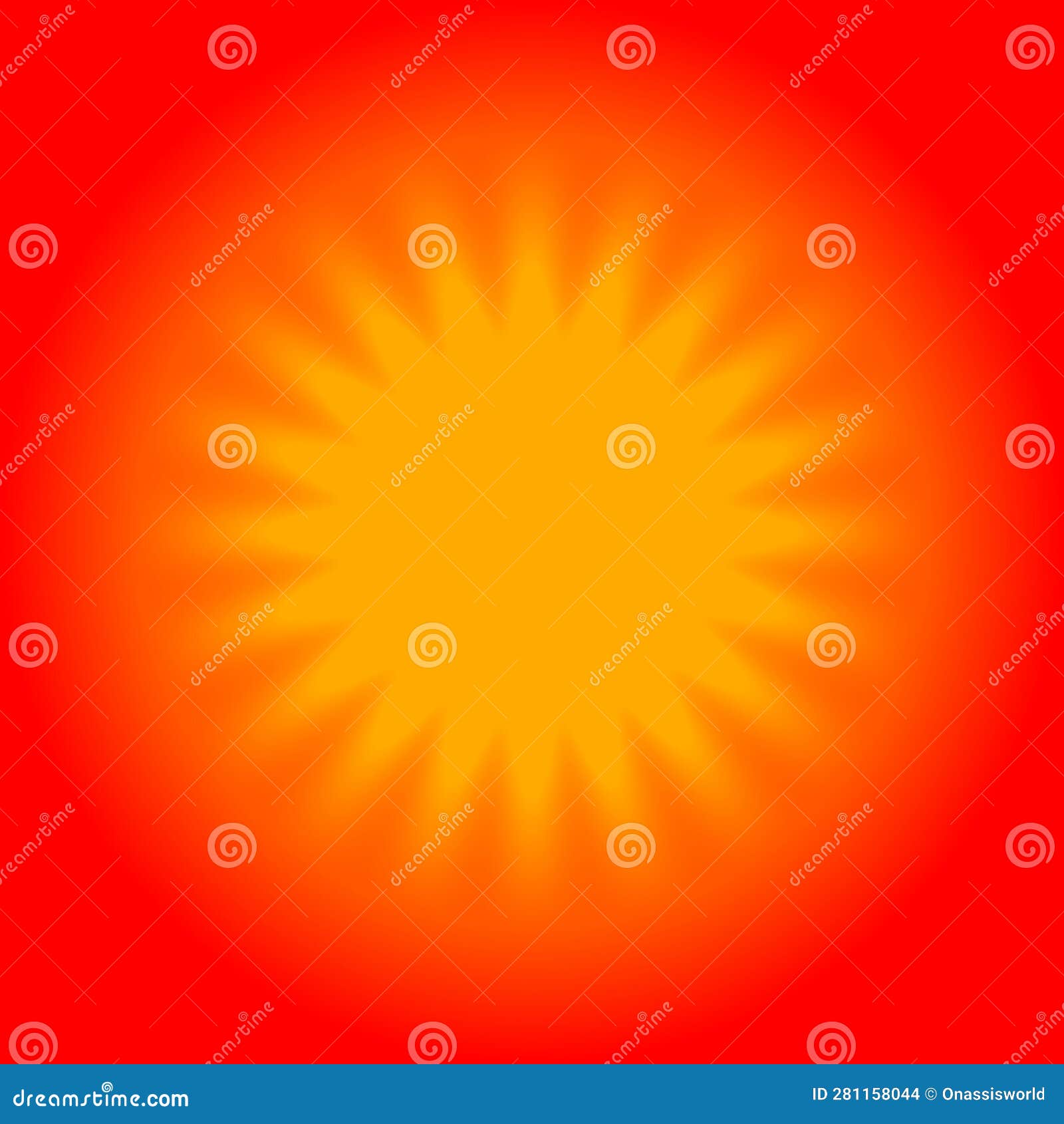 Summer Sun Abstract Background Shapes and Blurs Stock Illustration ...