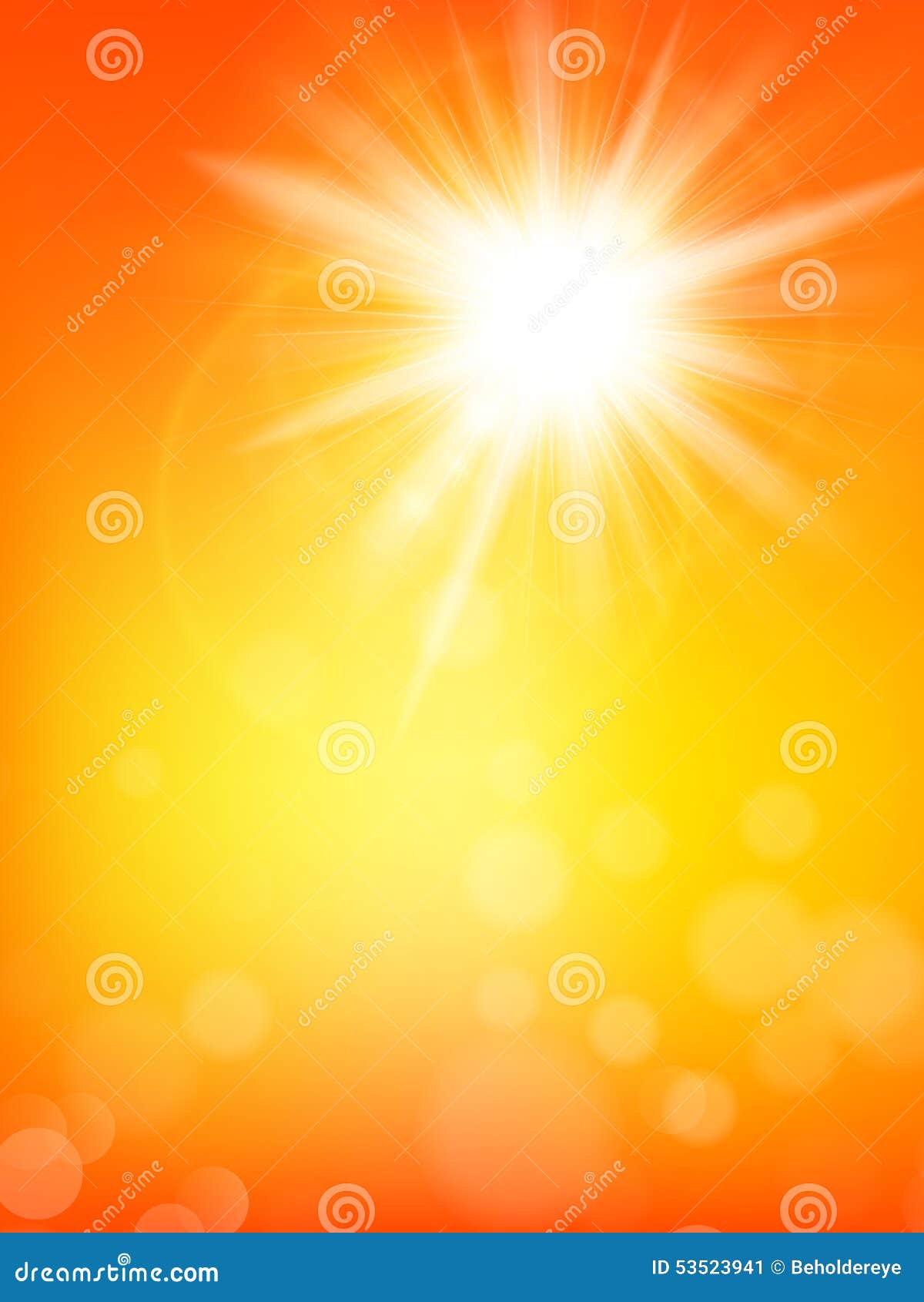 Summer Sun Lens Flare With Realistic Light, Lens Flare Lights And Lens ...