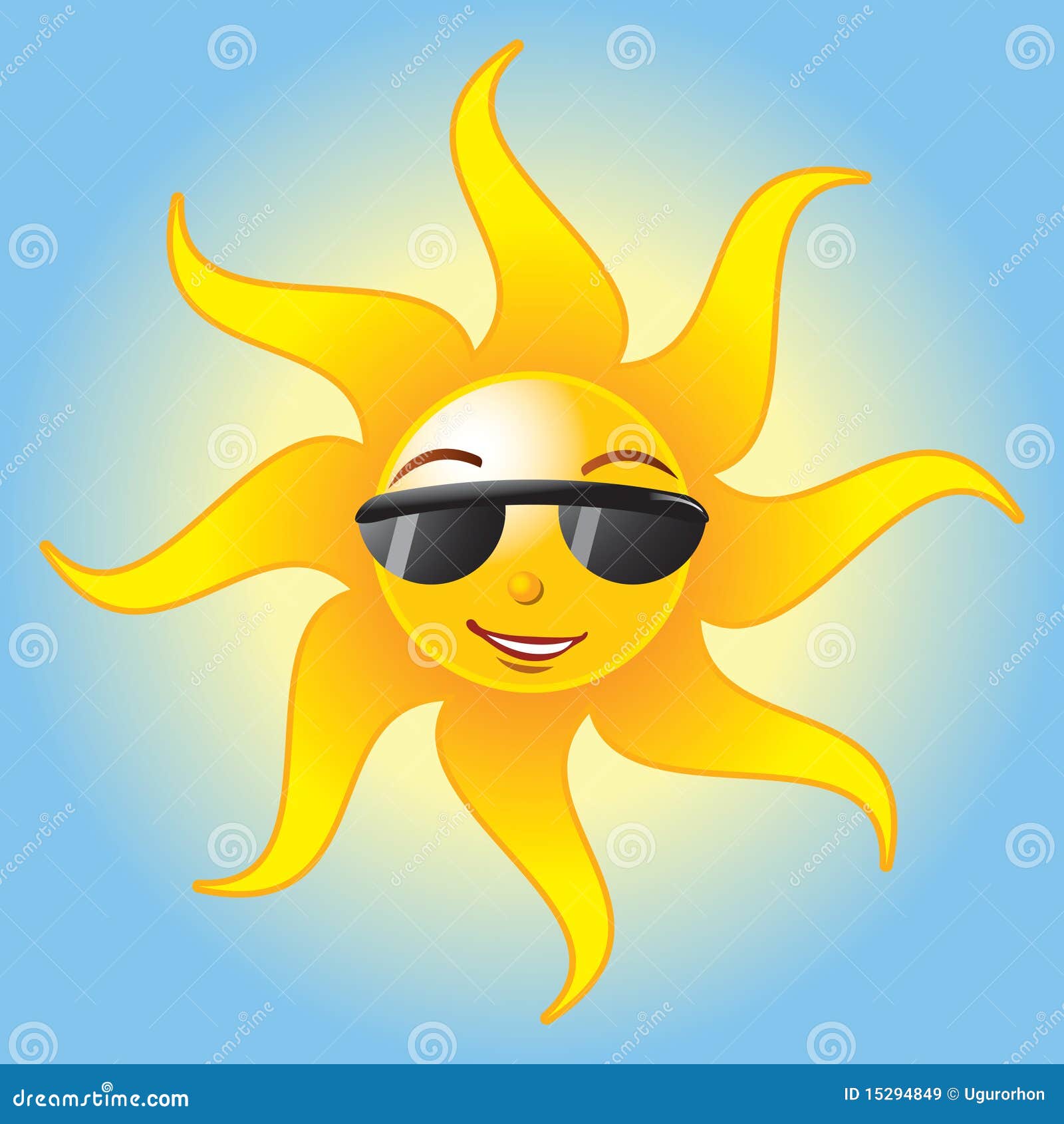 Summer Sun -EPS Vector- stock vector. Illustration of glasses - 15294849