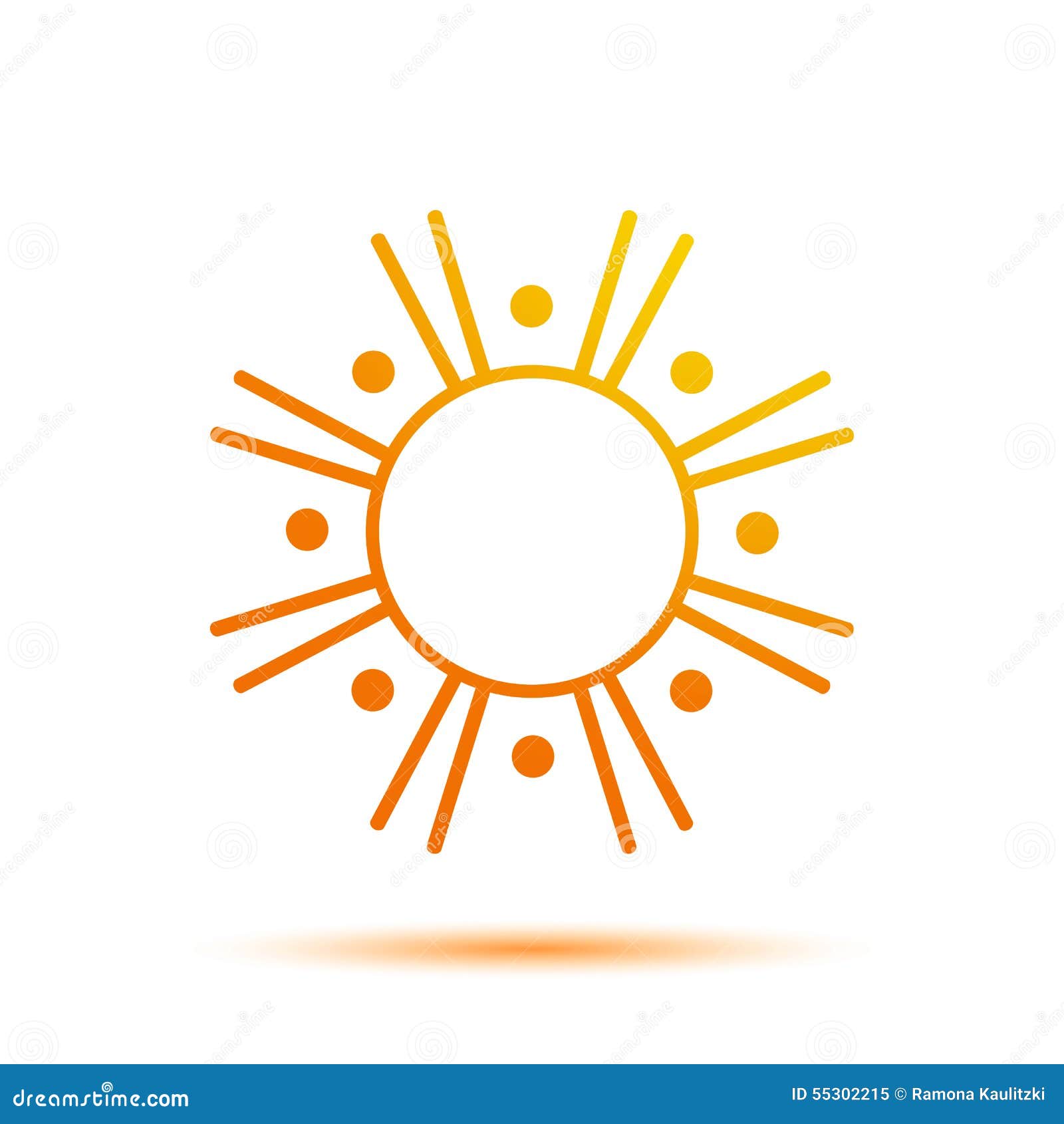 Summer Sun Logo Design Template Stock Illustration - Illustration of ...