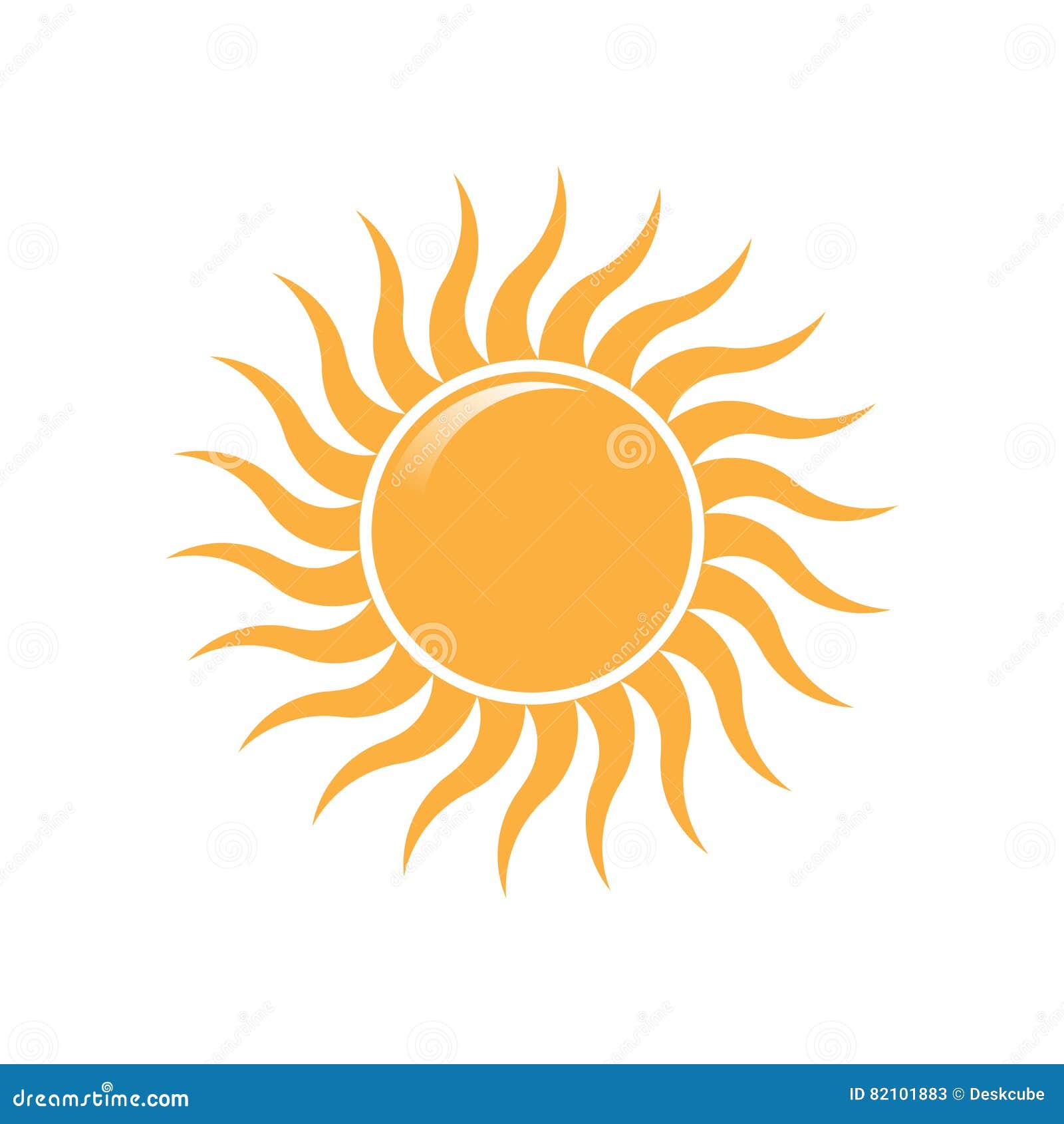 Summer Sun Wave Rays Illustration Stock Vector - Illustration of doodle ...