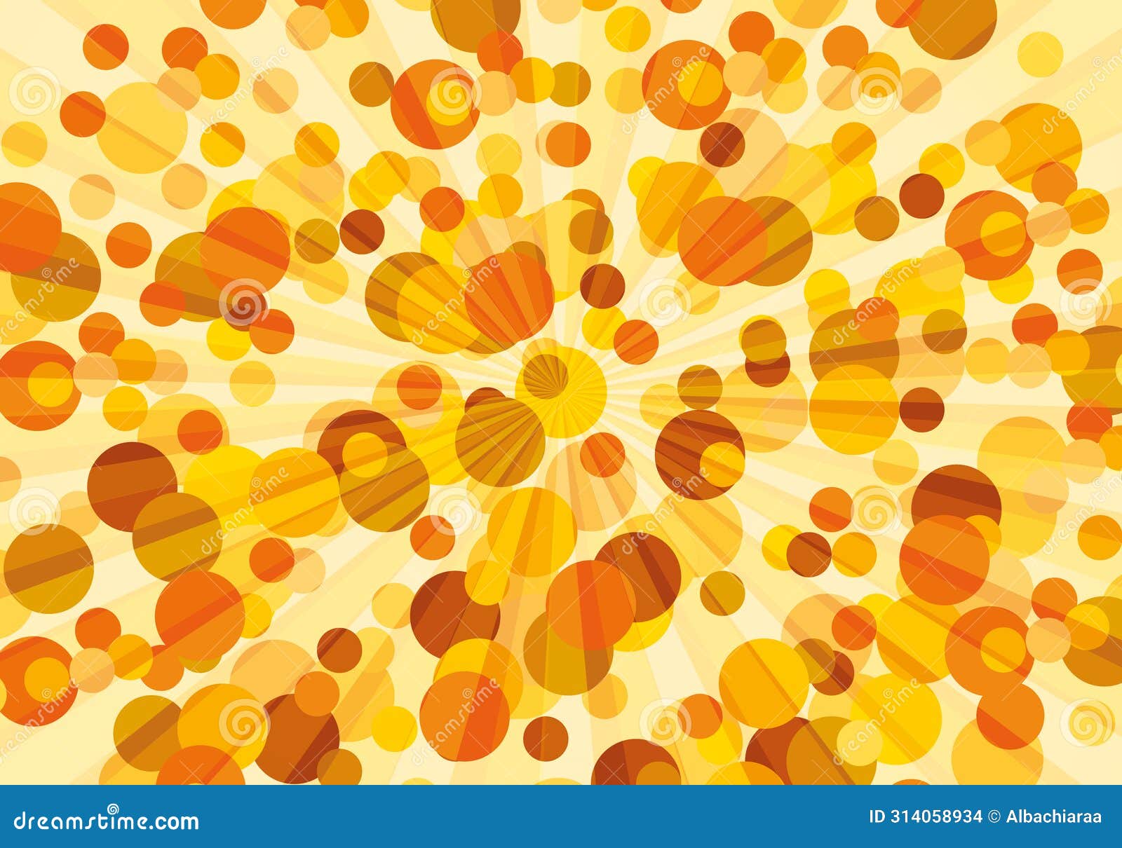 Summer Sunburst. Explosion of Colors. Heat Concept. Hand Drawn Vector ...