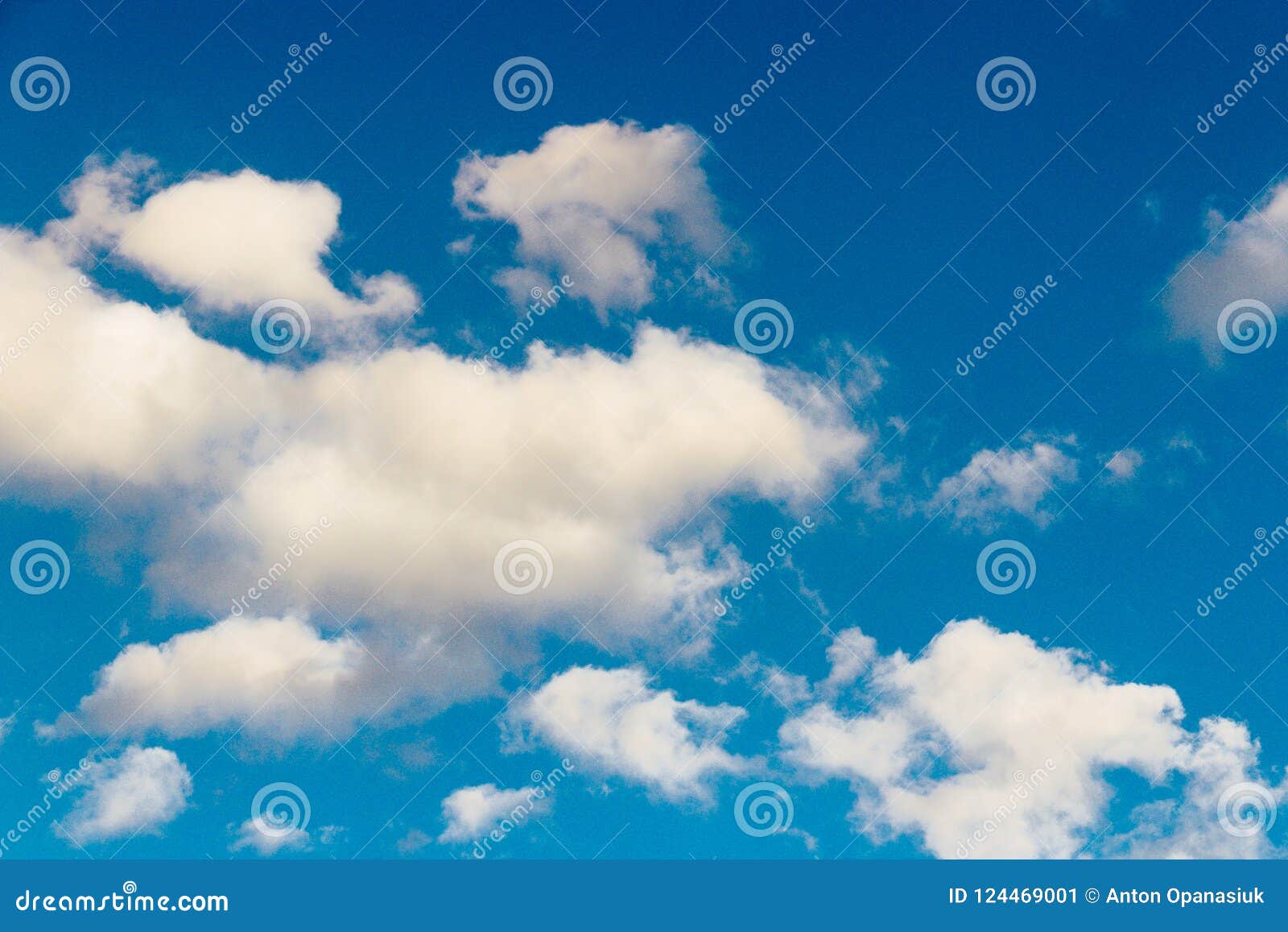 Summer Sunlight Clear Sky Background Stock Image - Image of cloudy ...