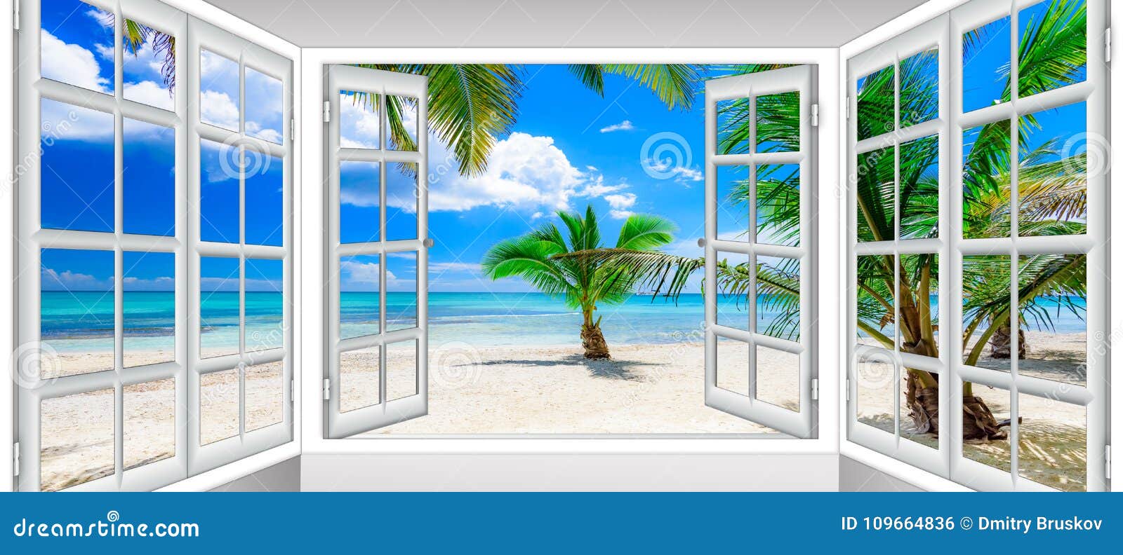Ocean view window stock photo. Image of open, ocean - 109664836