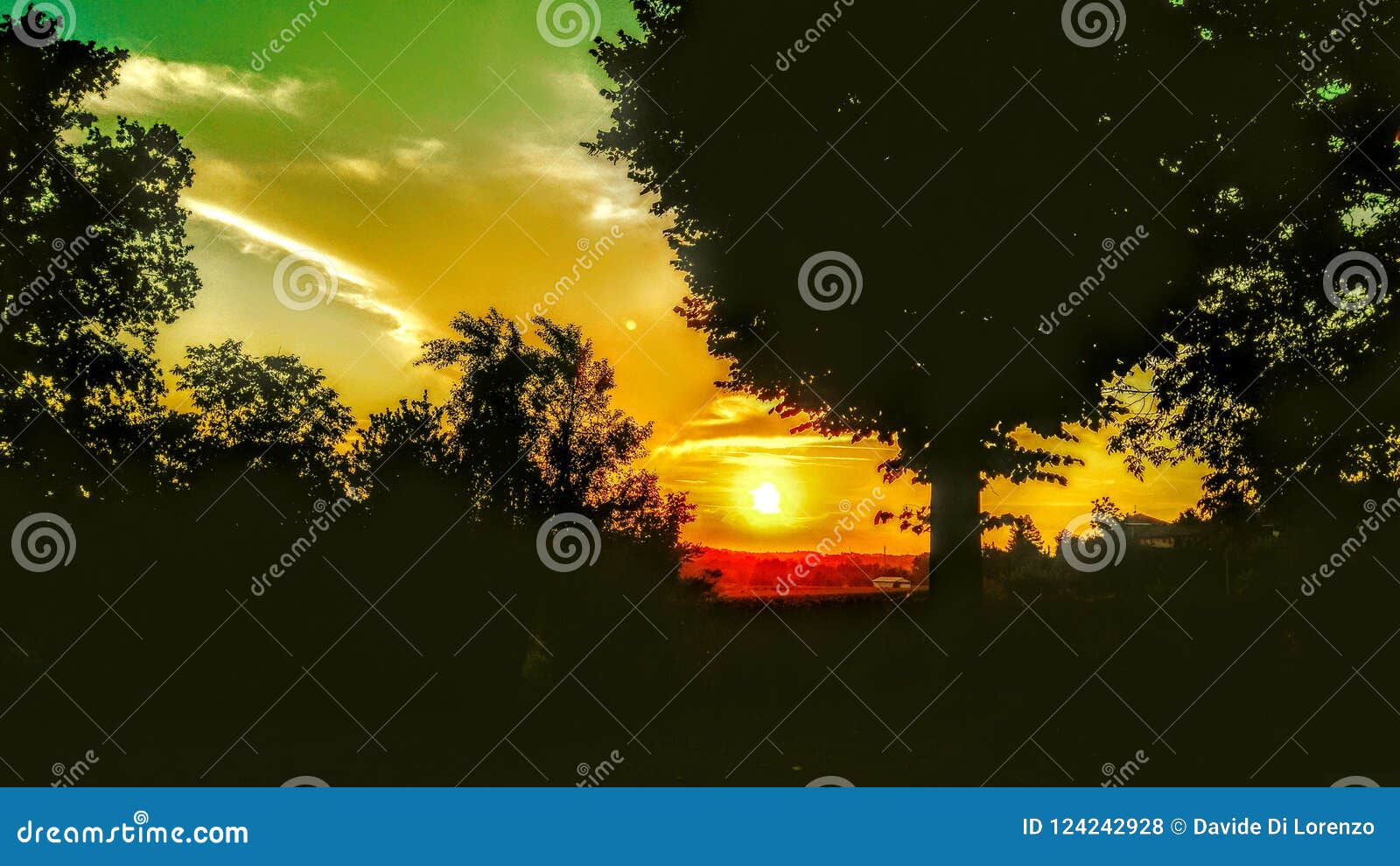 Sunset Contrast stock photo. Image of colors, contrast - 124242928