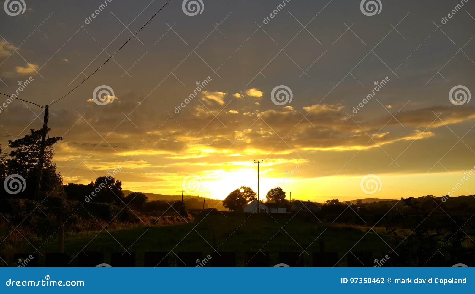 Summer sunset ireland stock photo. Image of ireland, sunset - 97350462
