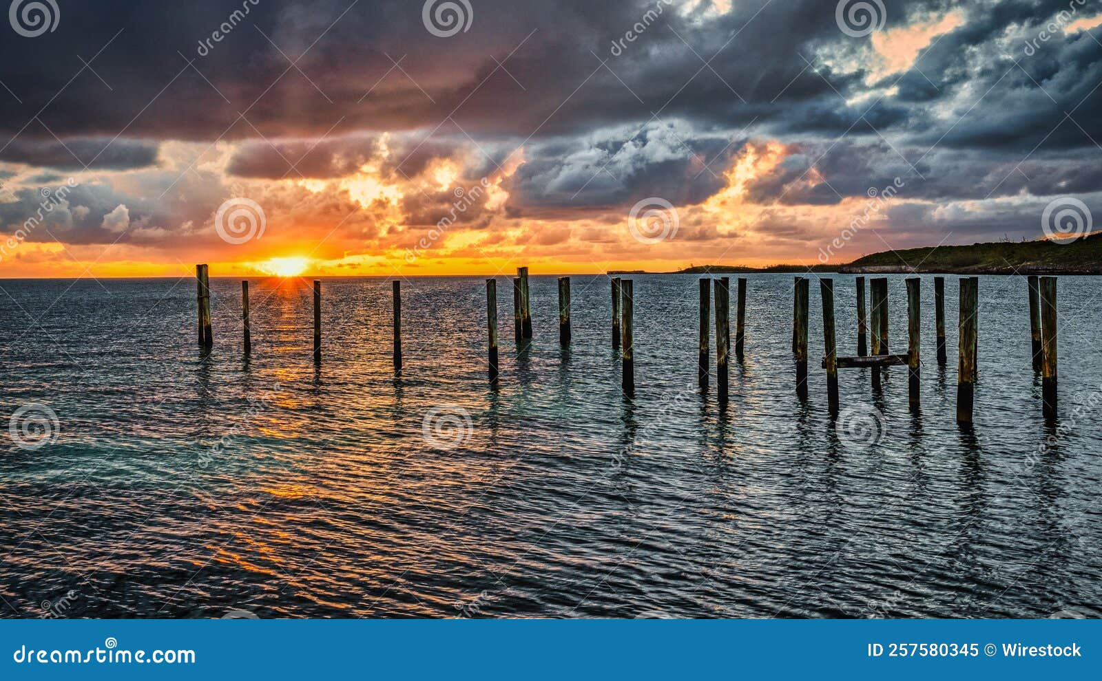 Governor s Harbour Sunset stock image. Image of eleuthera - 257580345