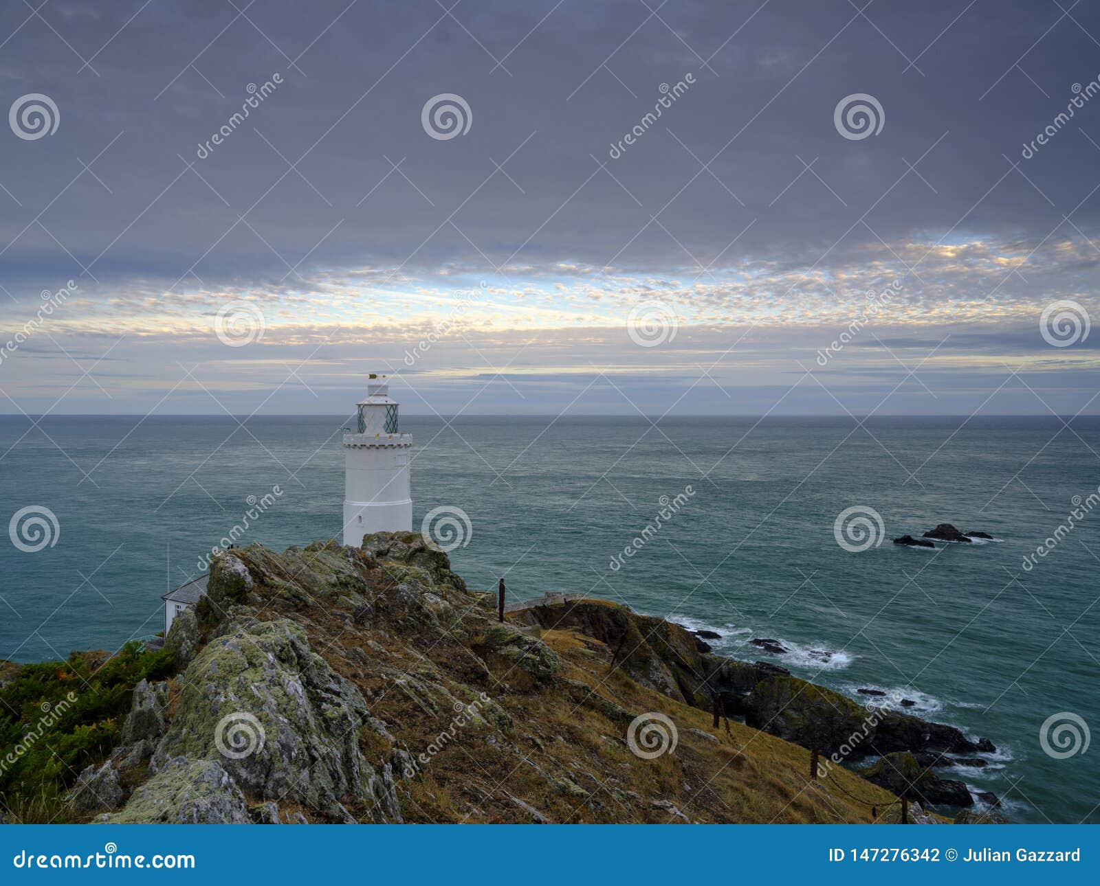 Summer Sunset on Start Point Light in Devon, UK Editorial Photography ...
