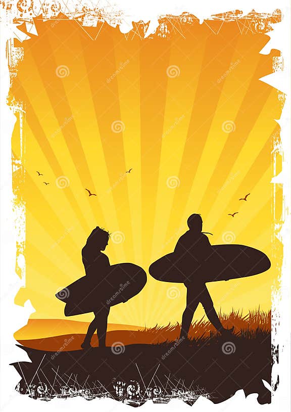 Summer Surf Background stock illustration. Illustration of ornate - 2892091