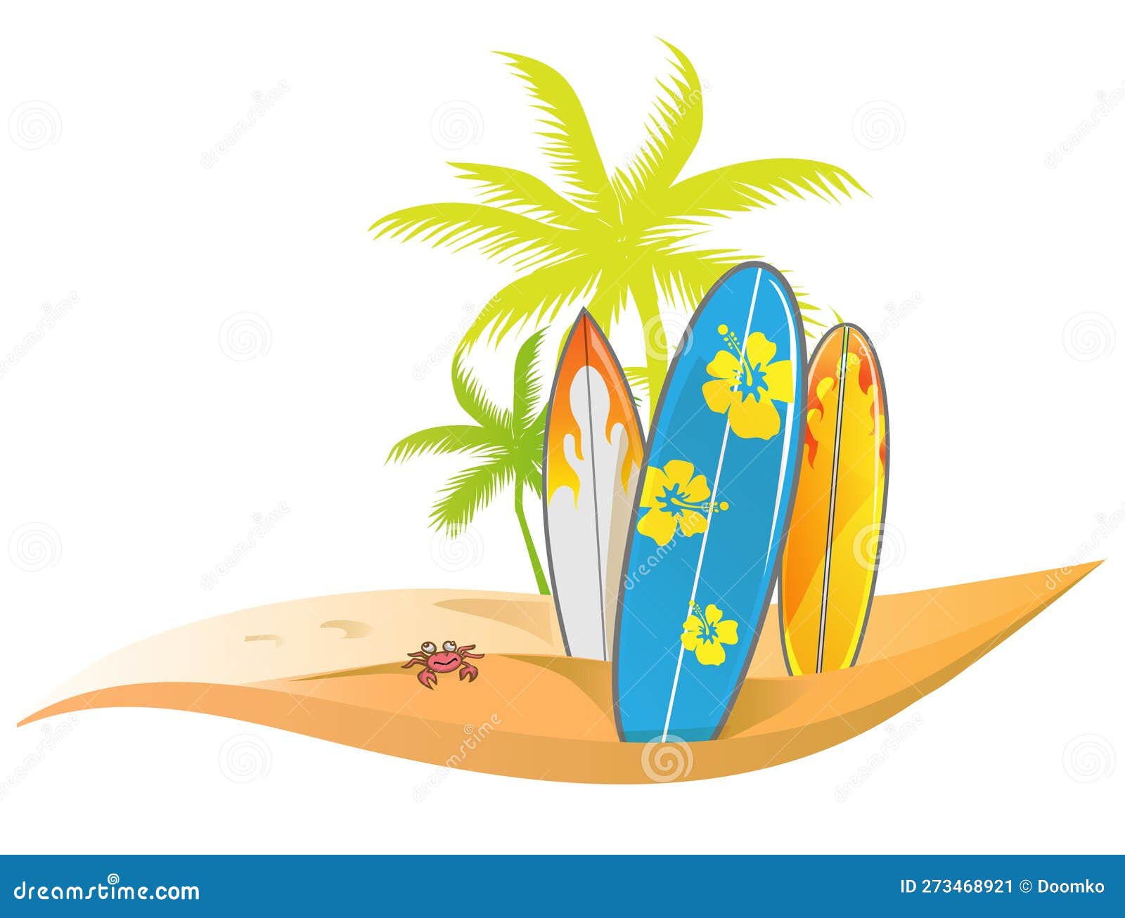 Summer Surfing Vector Design Stock Vector - Illustration of vacation ...