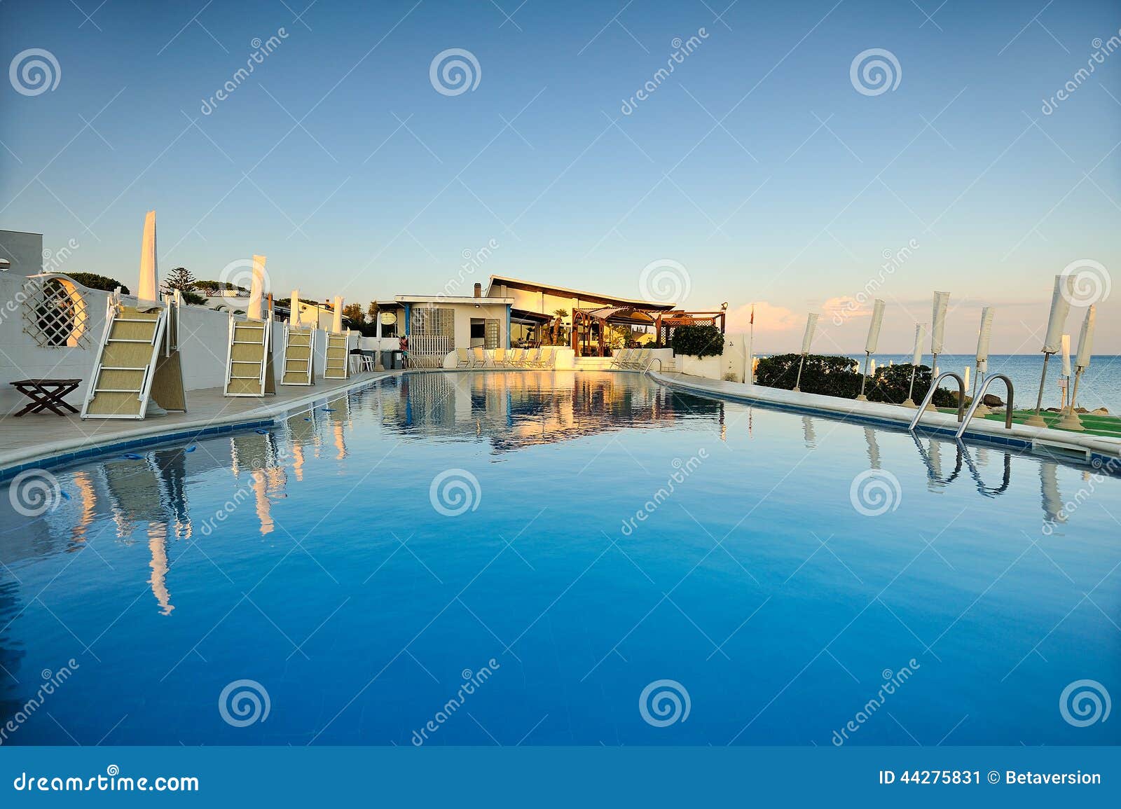 Summer swim pool stock image. Image of place, relaxation - 44275831