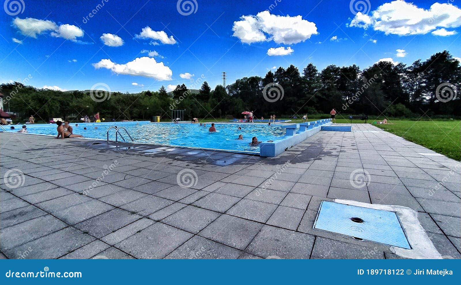 Summer Swimming at the Swimming Pool Editorial Photography - Image of ...