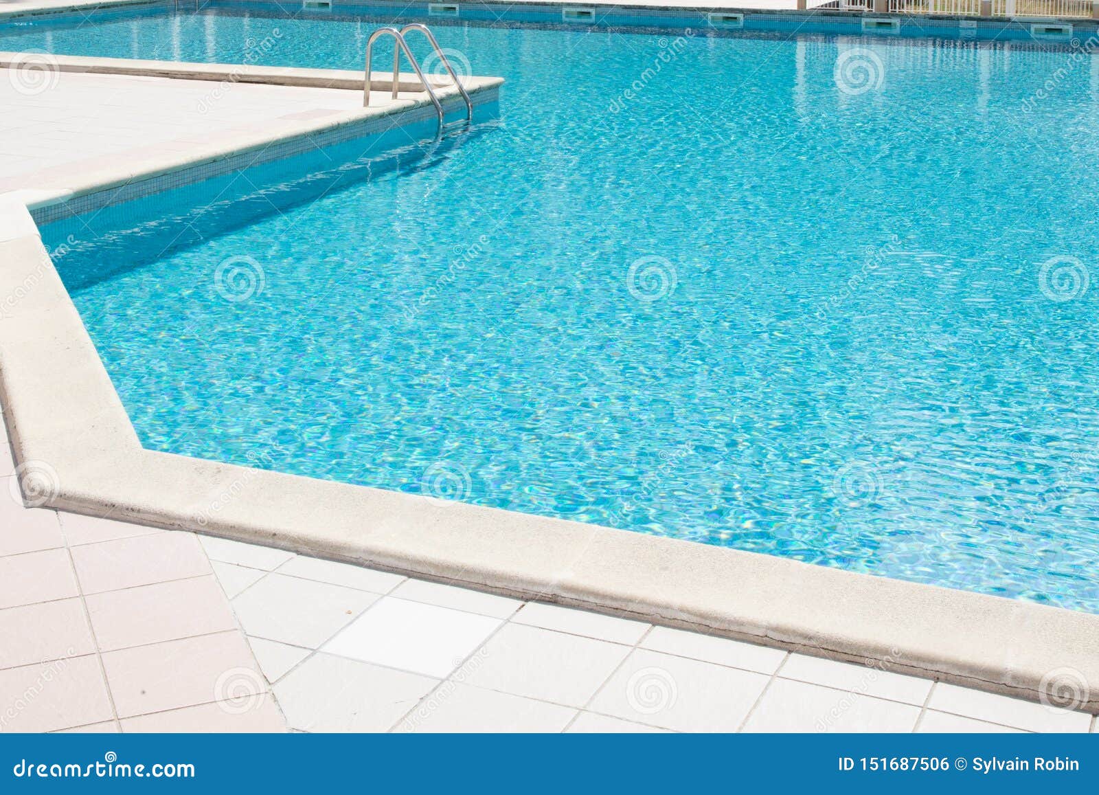 Summer Swimming Pool Side with Blue Water Stock Photo - Image of ...