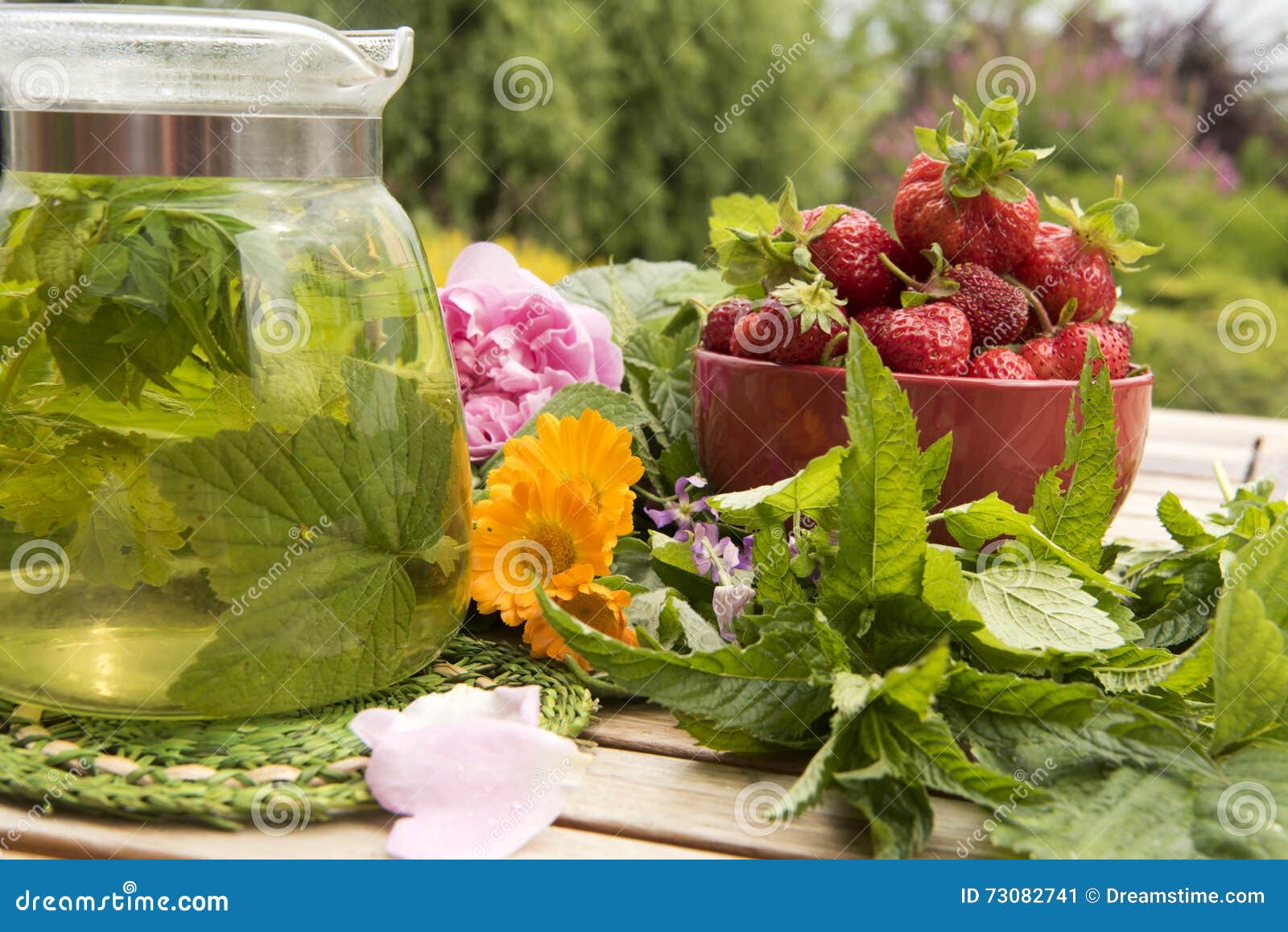 Summer tea stock image. Image of happiness, food, scented - 73082741