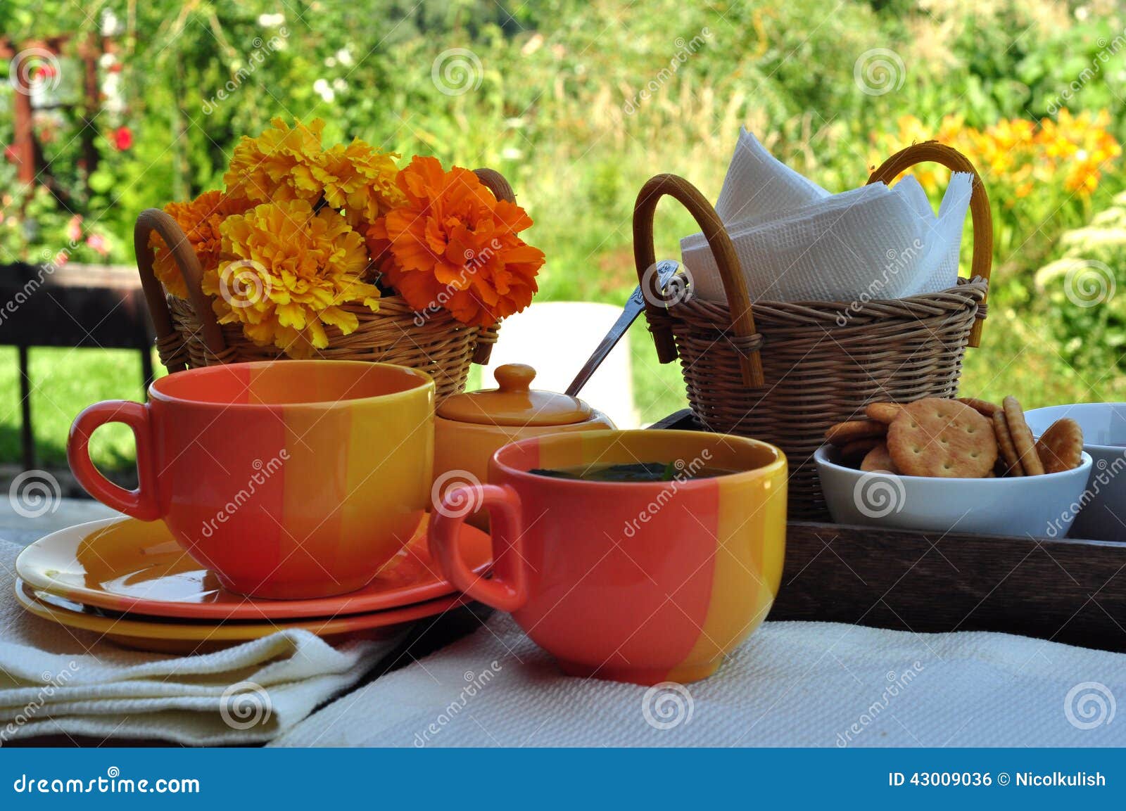 Summer tea party stock photo. Image of outdoor, afternoon - 43009036