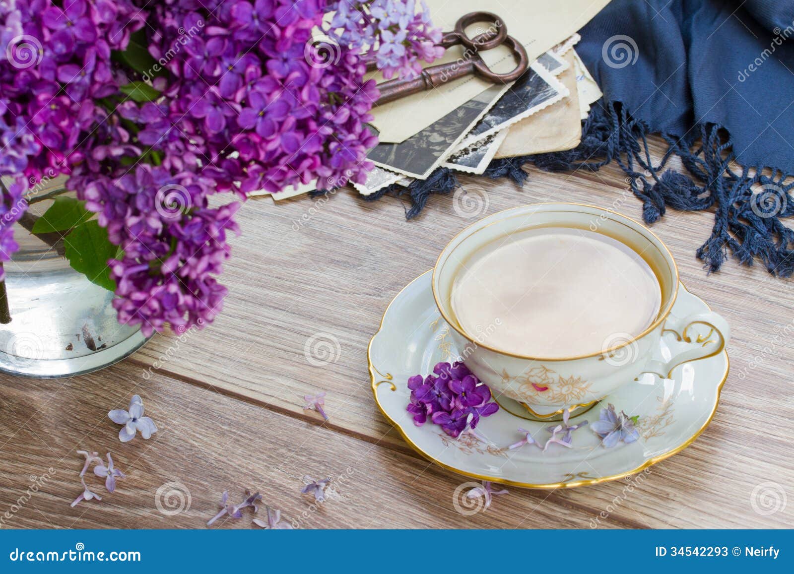 Summer tea time stock image. Image of message, breakfast - 34542293