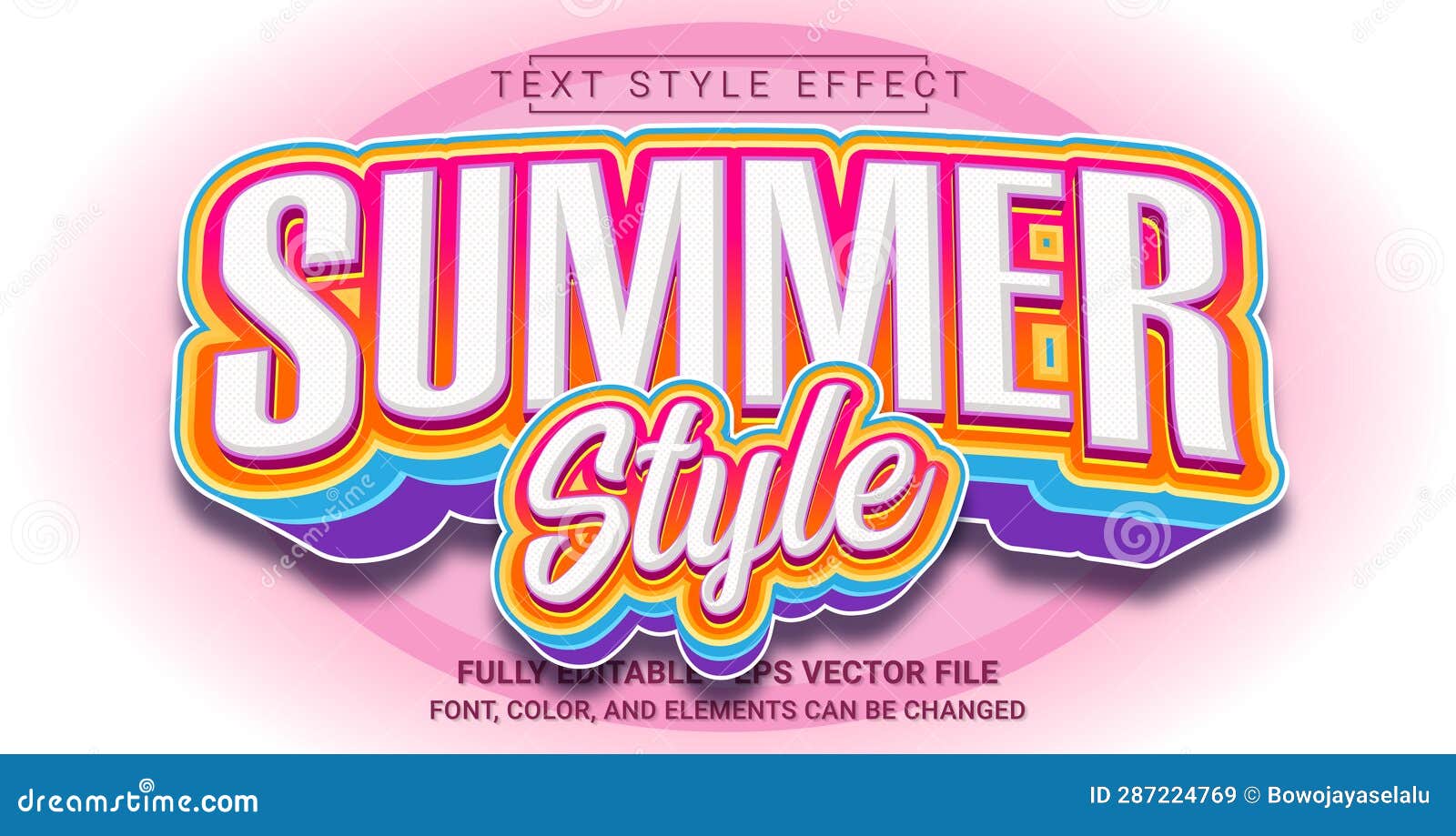 Summer Text Style Effect. Editable Graphic Text Template Stock ...