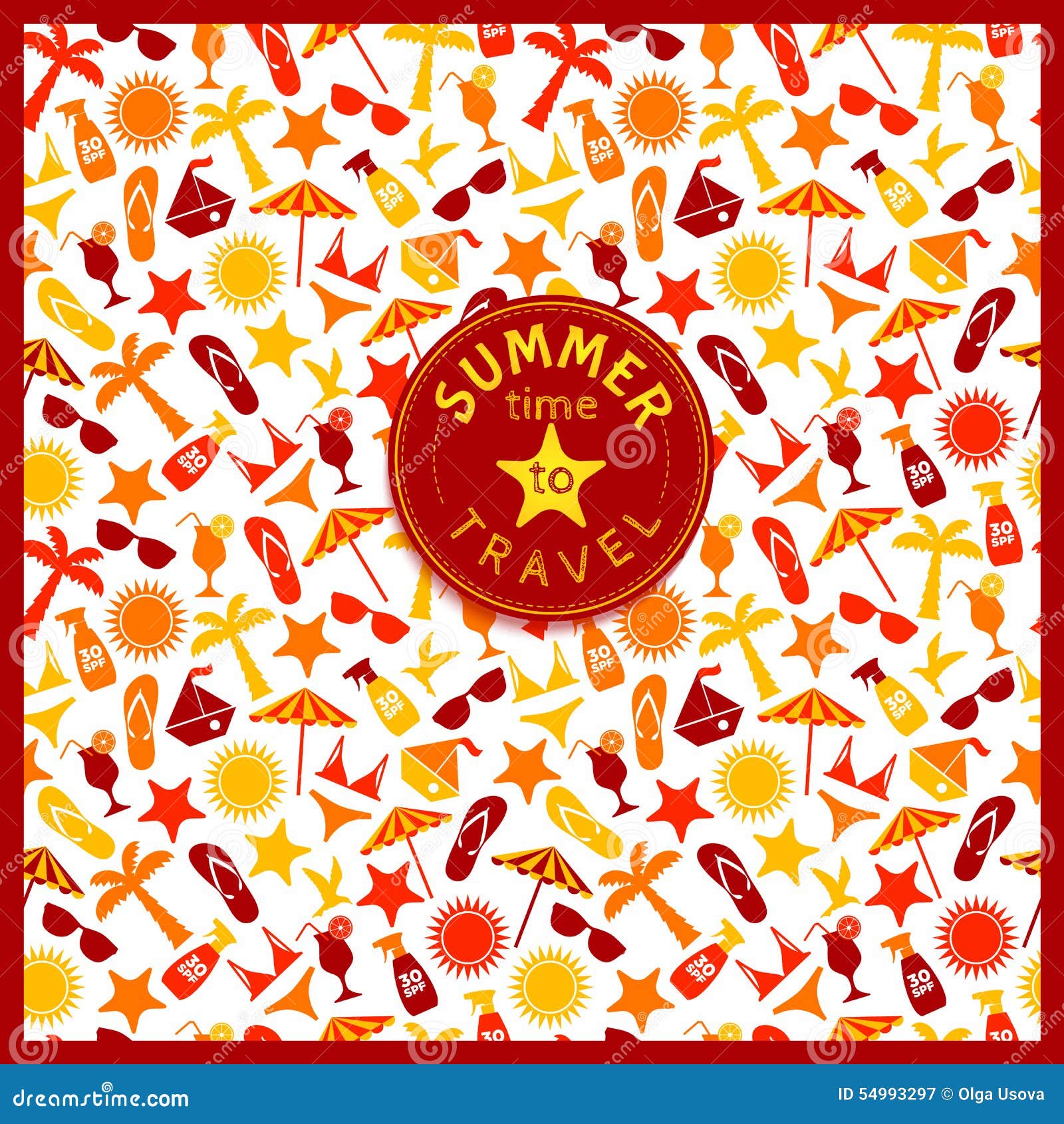 Summer Texture. Bright Seamless Pattern Stock Vector - Illustration of ...