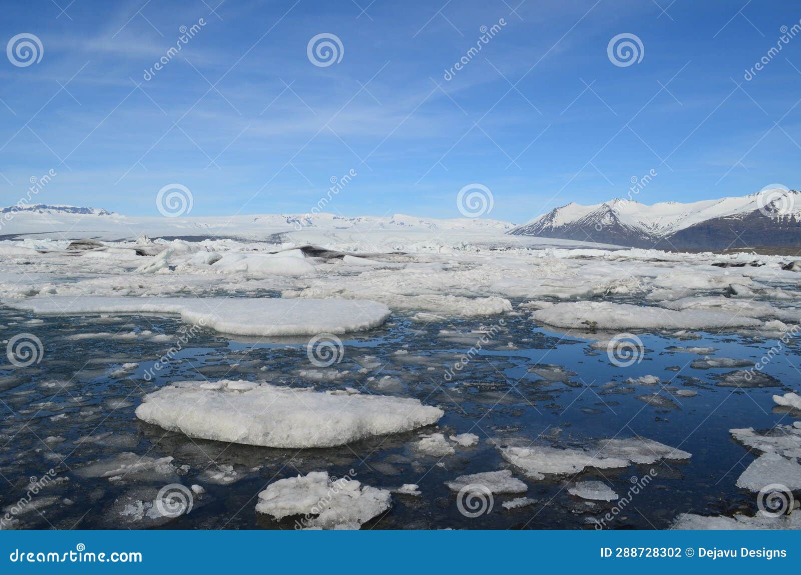 Summer Thaw in Jokulsarlon Lagoon in Iceland Stock Photo - Image of ...