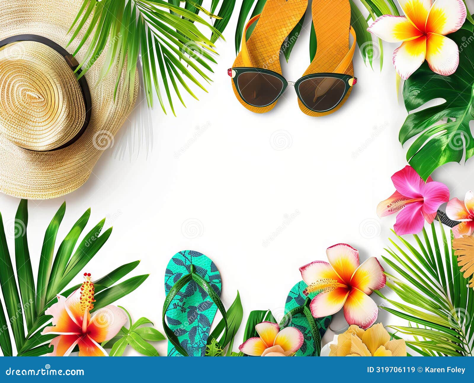 Summer Theme Background Graphic Template Stock Illustration ...