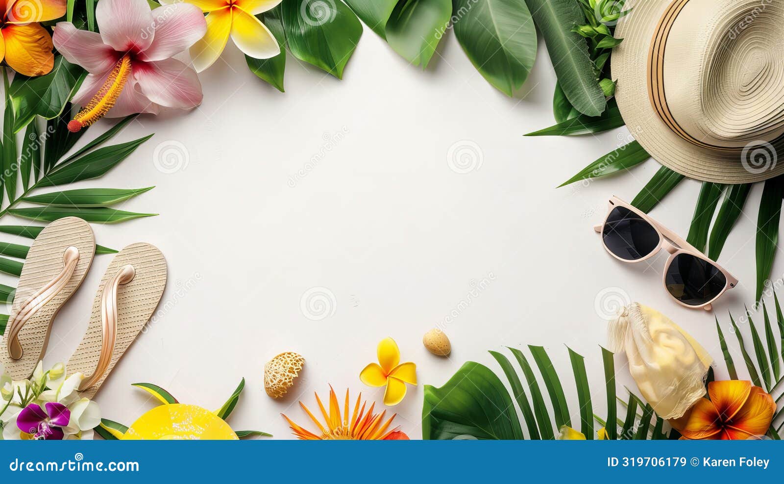 Summer Theme Background Graphic Template Stock Illustration ...
