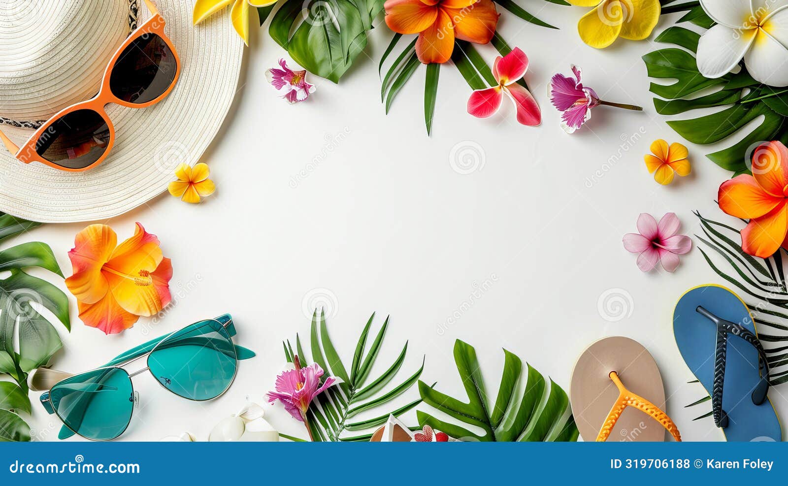 Summer Theme Background Graphic Template Stock Illustration ...