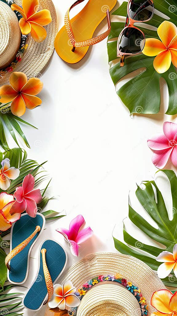 Summer Theme Background Graphic Template Stock Illustration ...