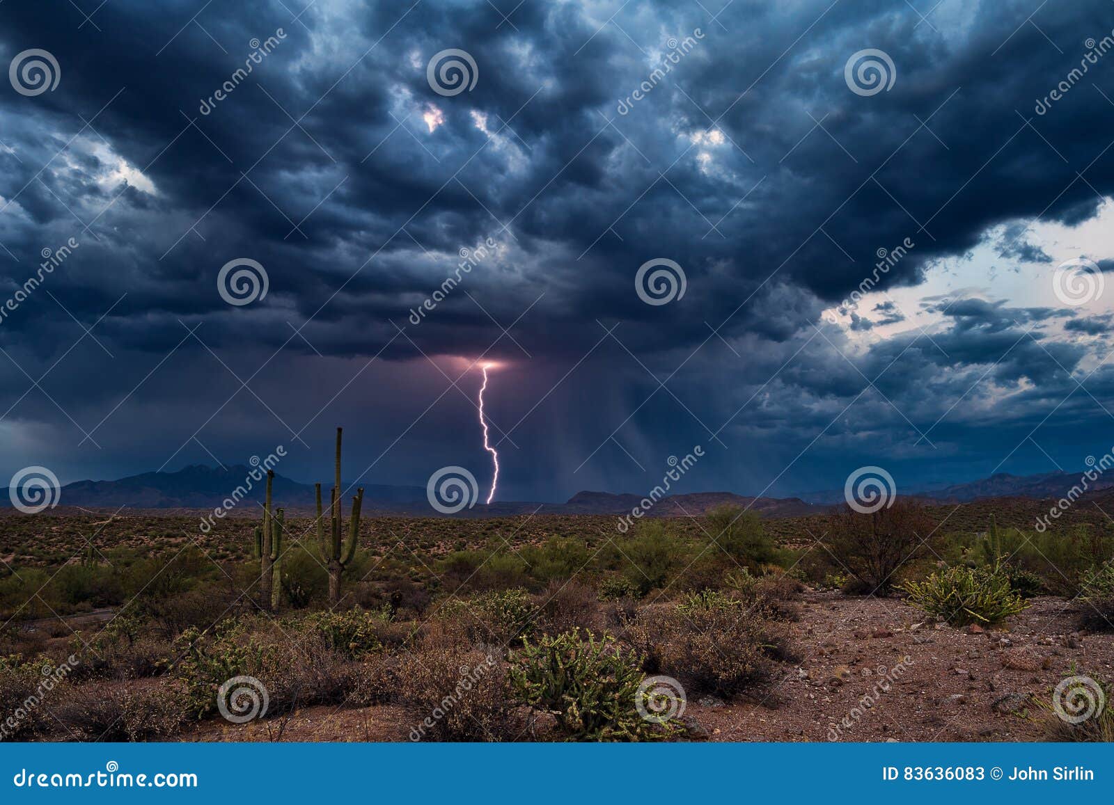 Summer Thunderstorm stock image. Image of blue, skies - 83636083