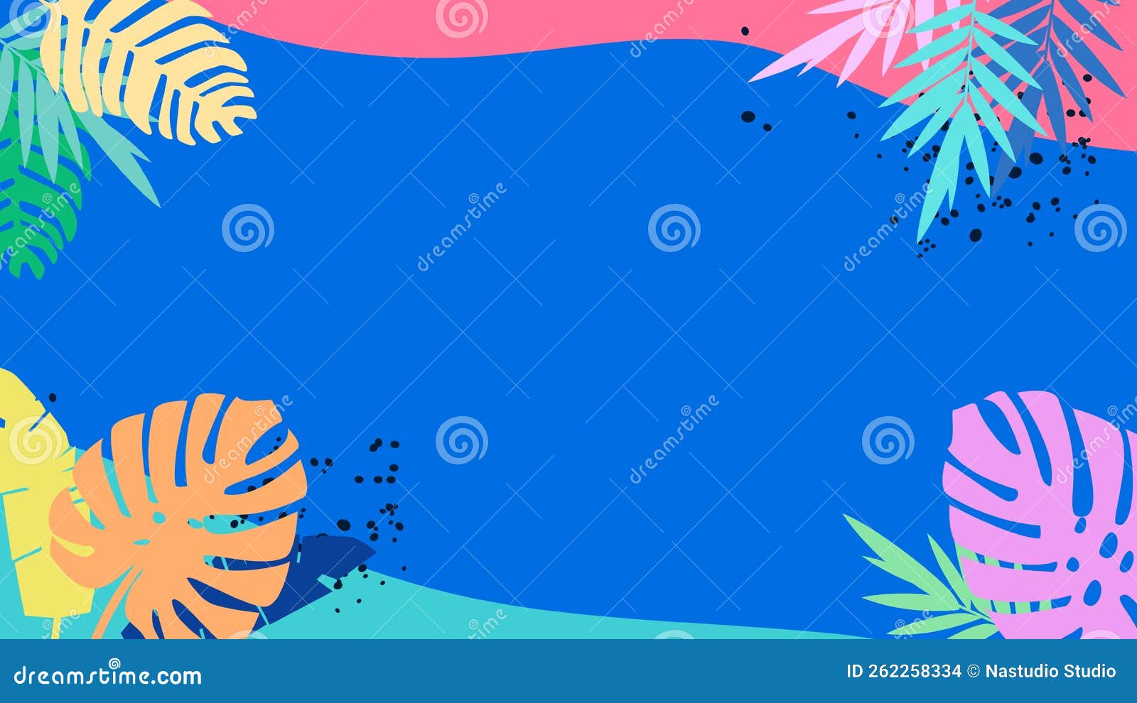 Summer Time. Background of Panoramic Landscape of Sea and Beach and ...