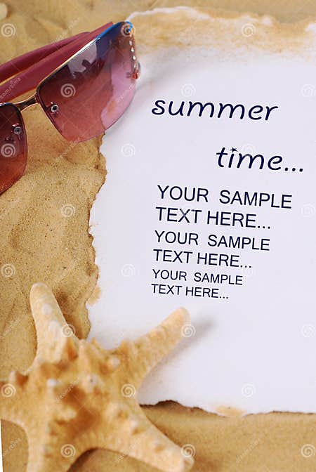 Summer time border stock photo. Image of design, space - 25799574