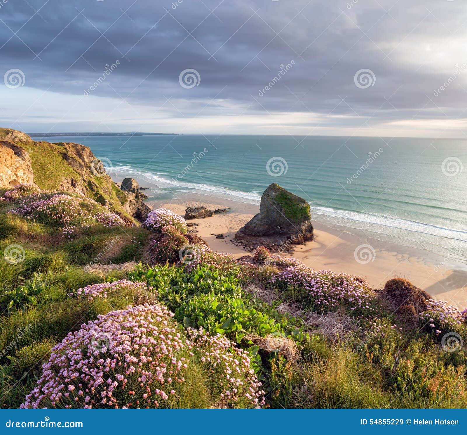 Summer Time in Cornwall stock image. Image of kingdom - 54855229