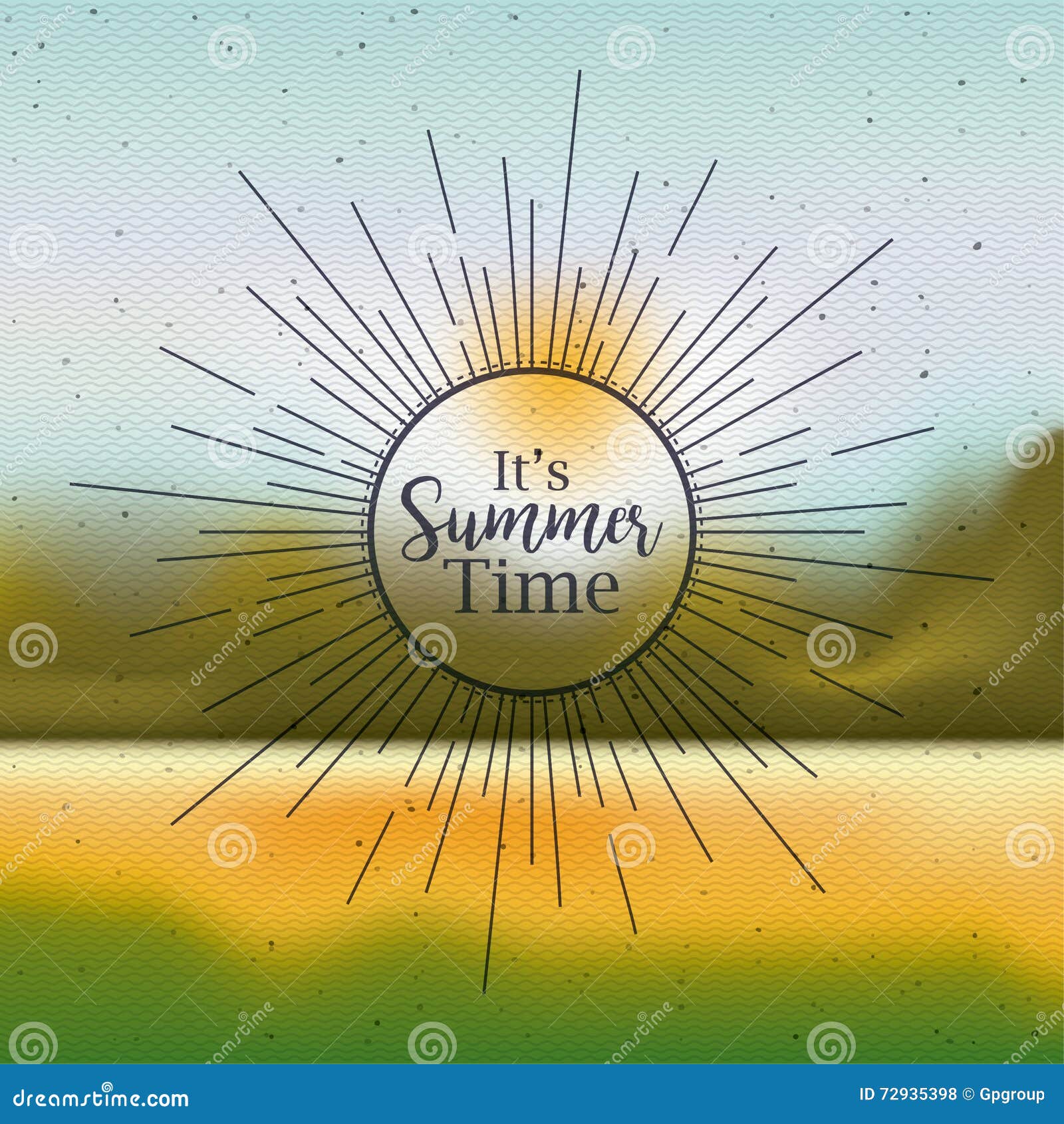 Summer time design stock vector. Illustration of holiday - 72935398