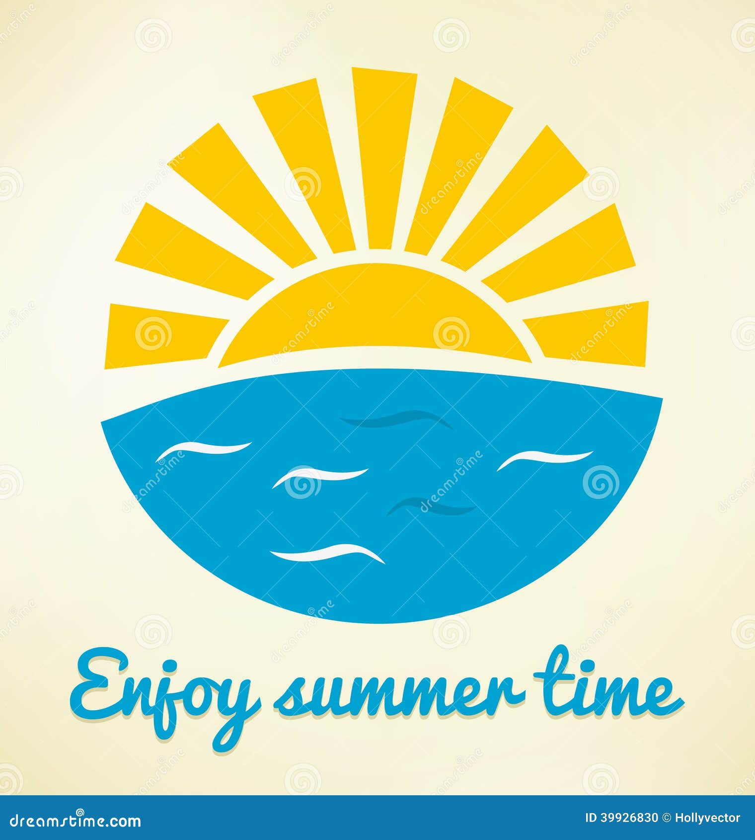 Summer time icon stock vector. Illustration of tropical - 39926830