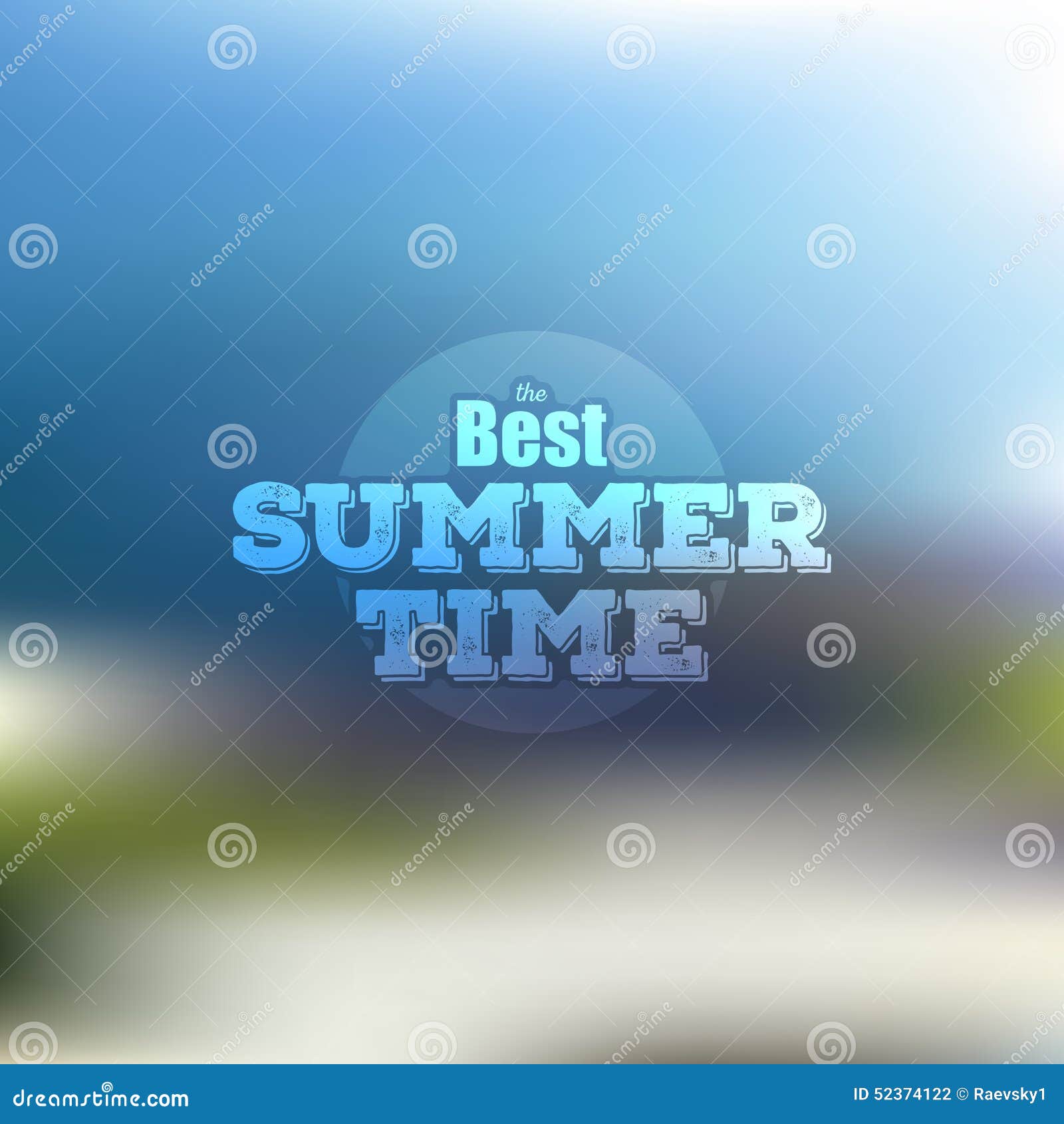Summer Time Poster, Vector Web and Mobile Stock Vector - Illustration ...