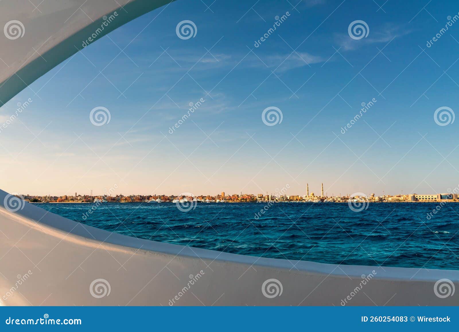 Summer Sea View Egypt Hurghada Skyline Stock Image - Image of sunny ...