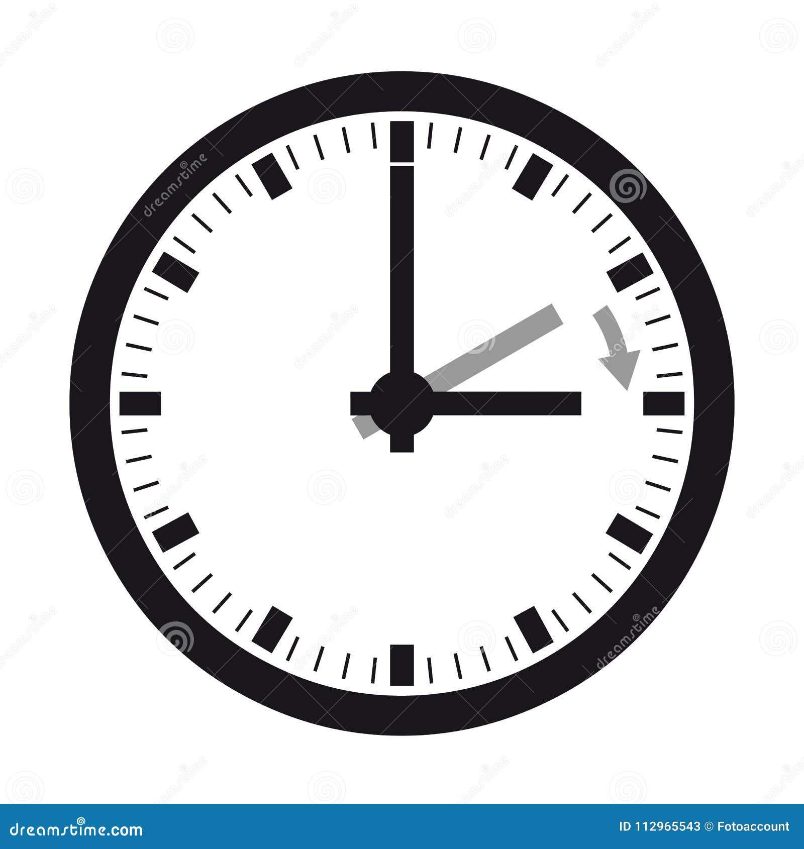 Summer Time - Time Shift Forward - Vector Illustration - Isolated on ...