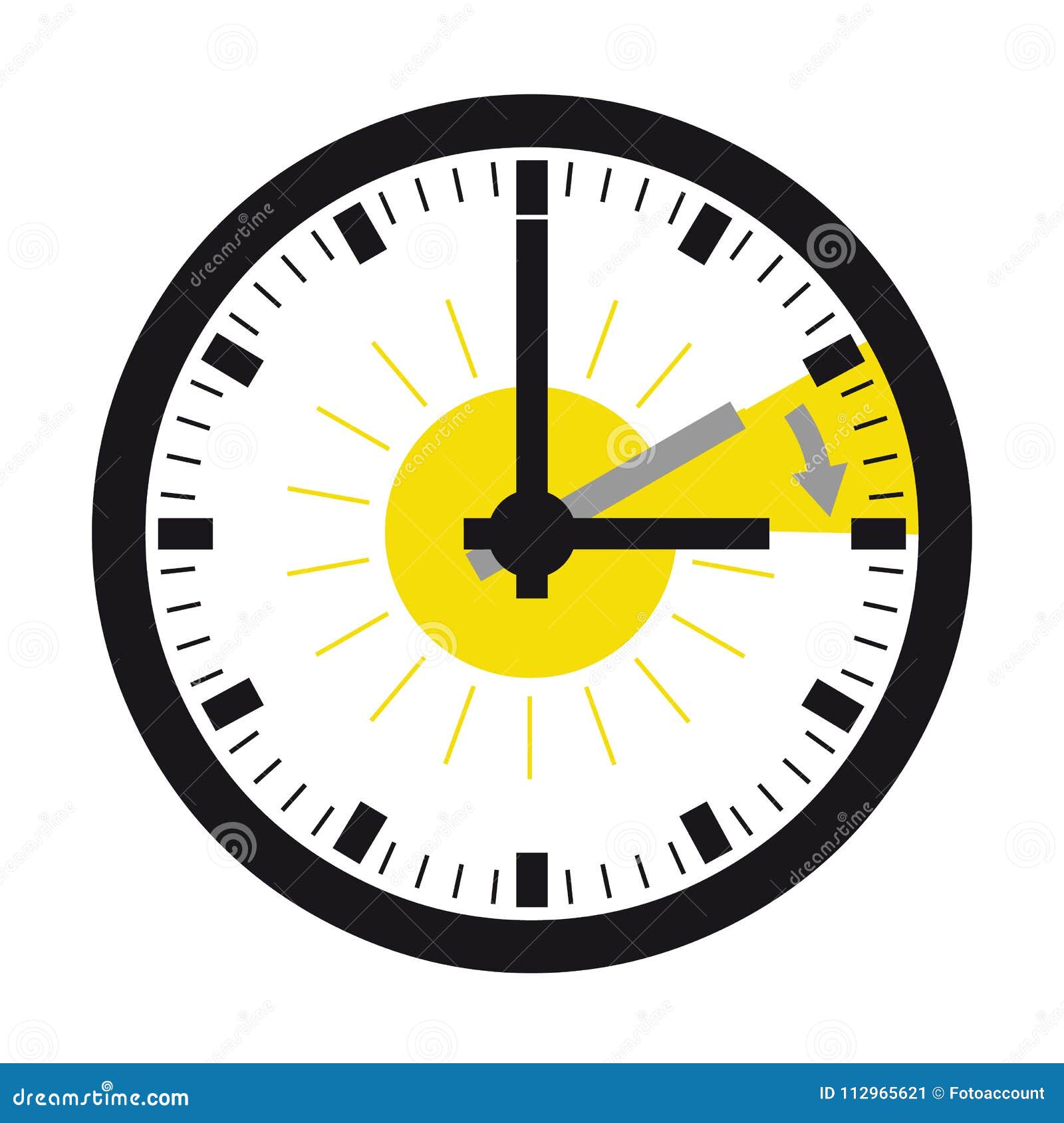 Summer Time - Time Shift Forward - Vector Illustration - Isolated on ...