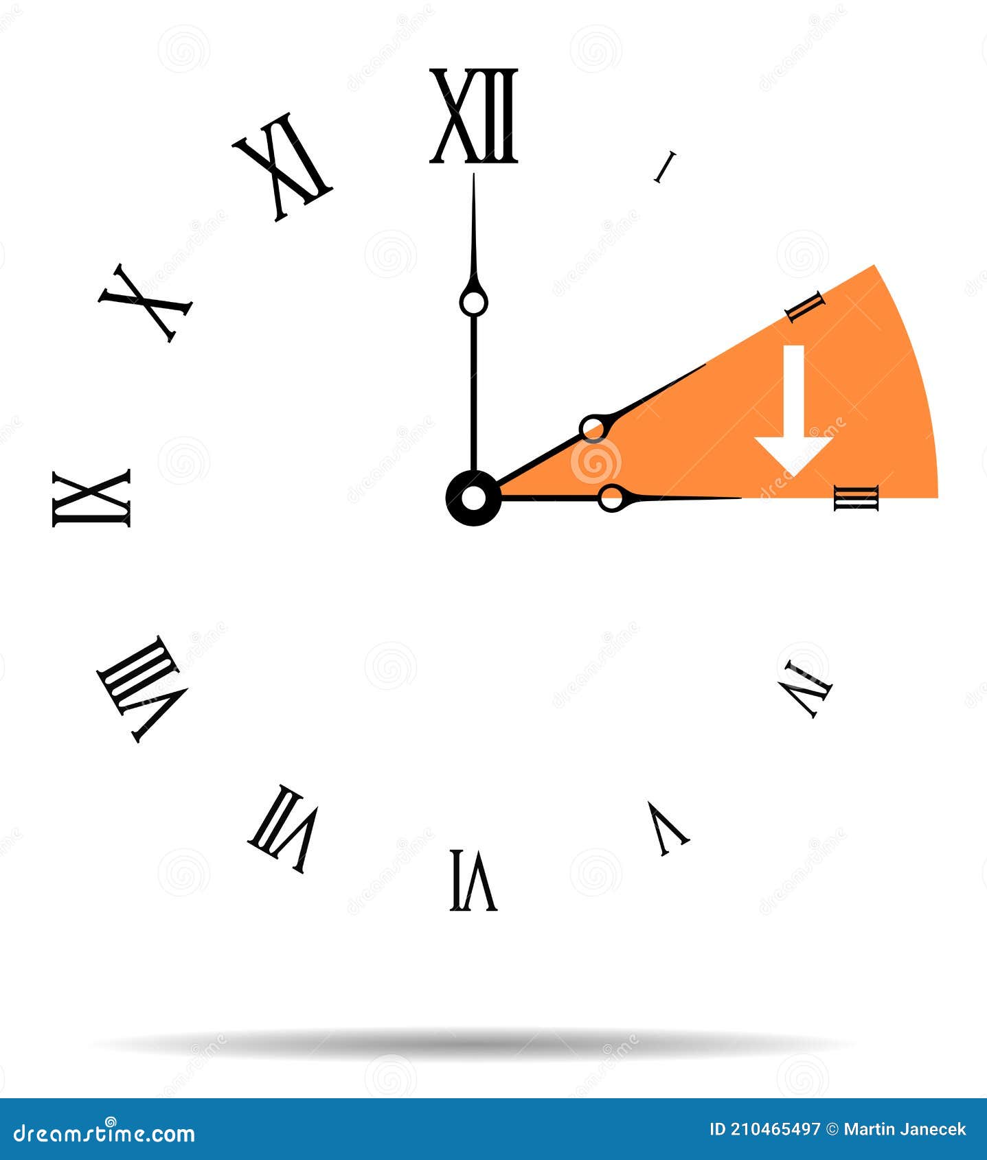 Summer time, Wall clock stock vector. Illustration of rotate - 210465497