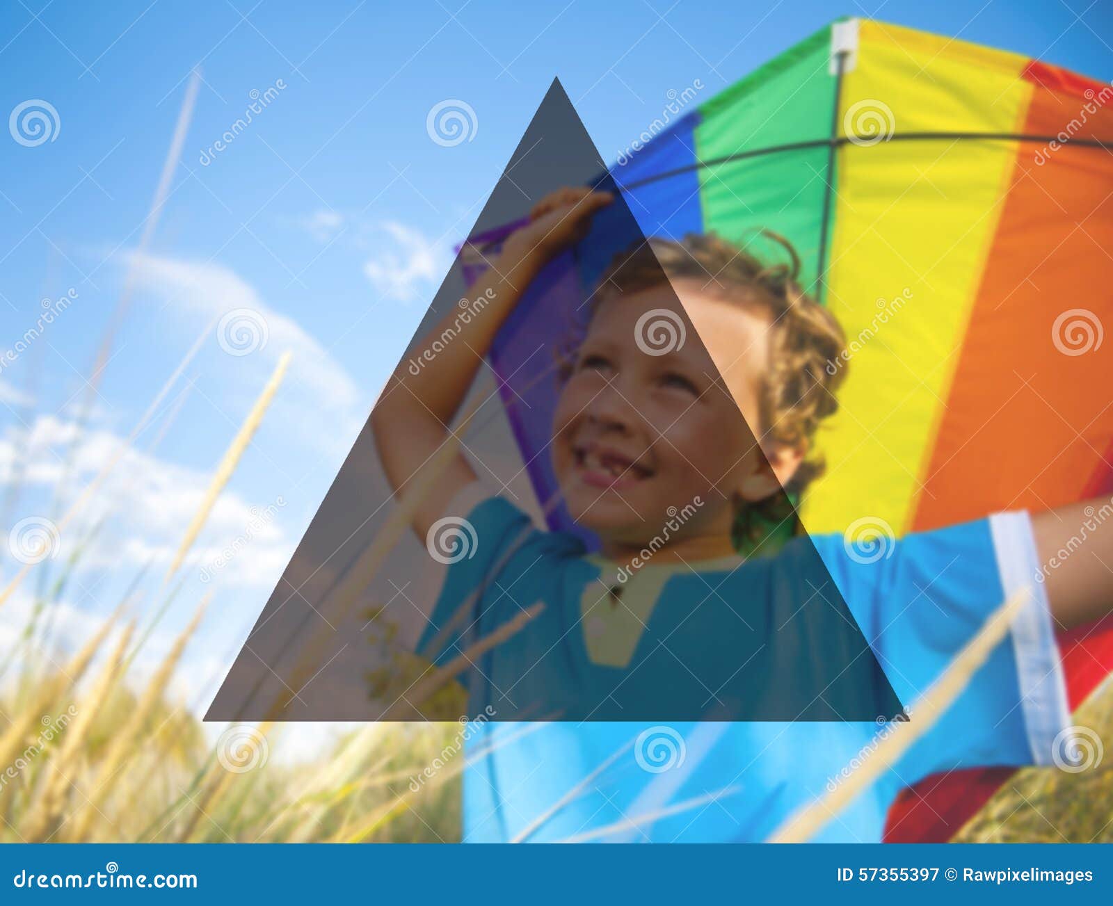 Summer Togetherness Friendship Triangle Copy Space Concept Stock Image ...