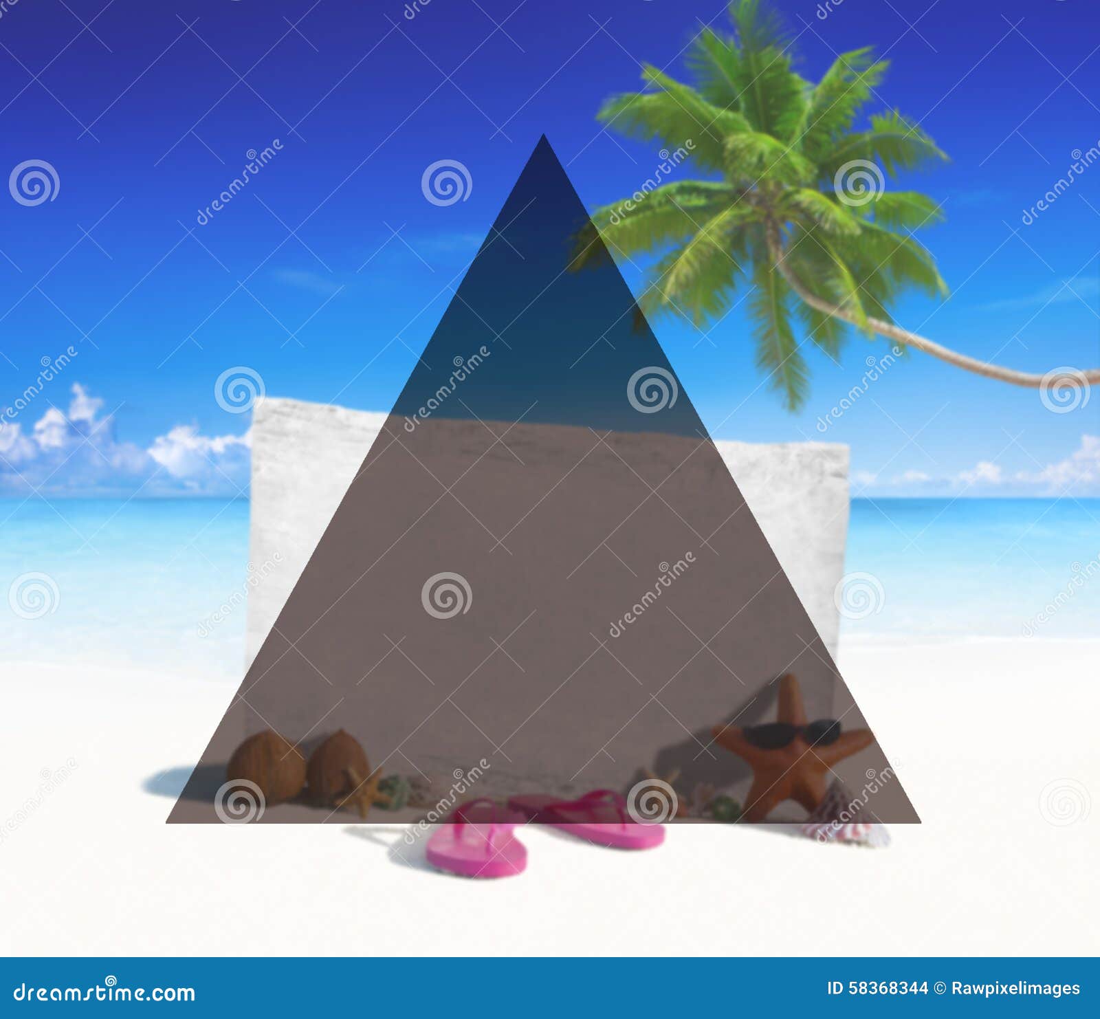 Summer Togetherness Friendship Triangle Copy Space Concept Stock Photo ...