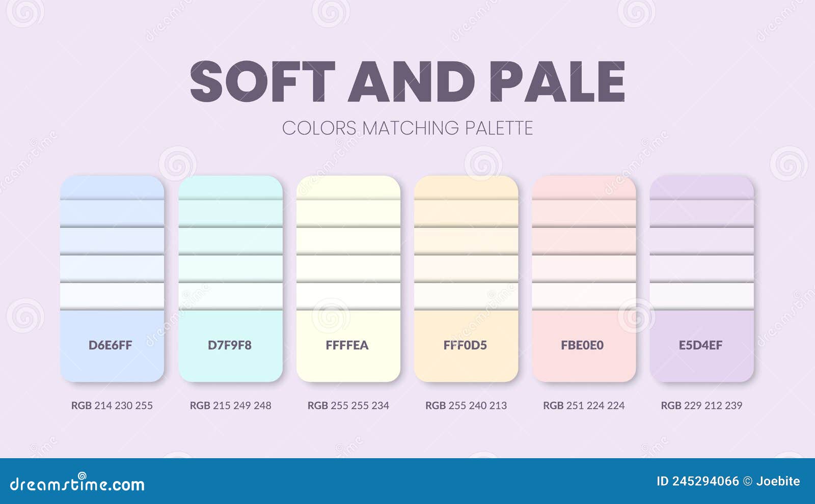 Soft and Pale Color Palette or Color Schemes are Trends Combinations ...