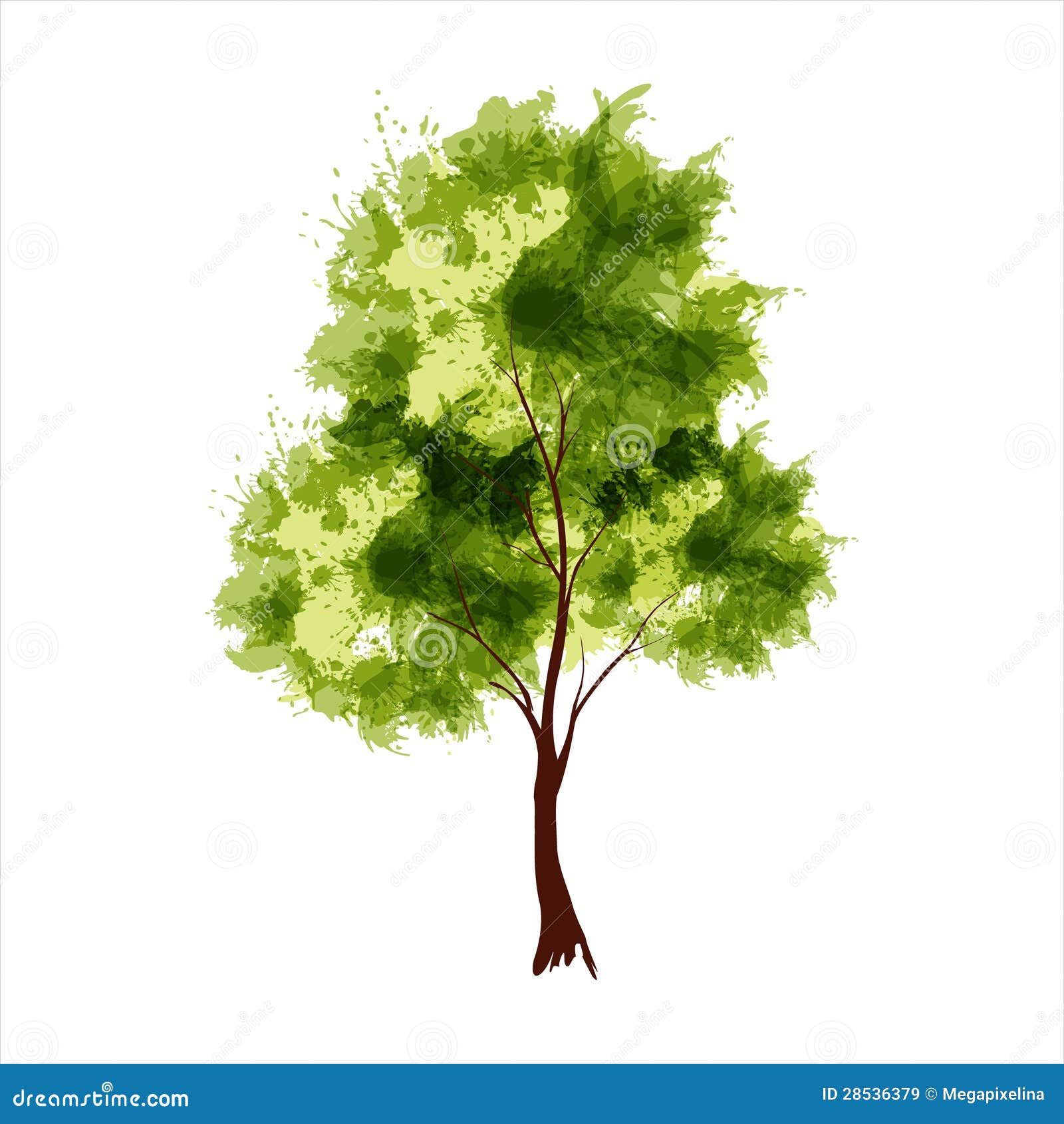 Summer tree stock illustration. Illustration of environment - 28536379