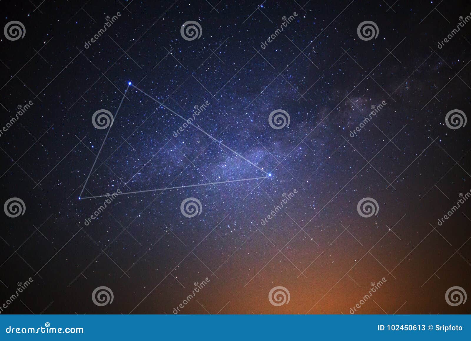 Summer Triangle Neon Background, Stock Image | CartoonDealer.com #184867447