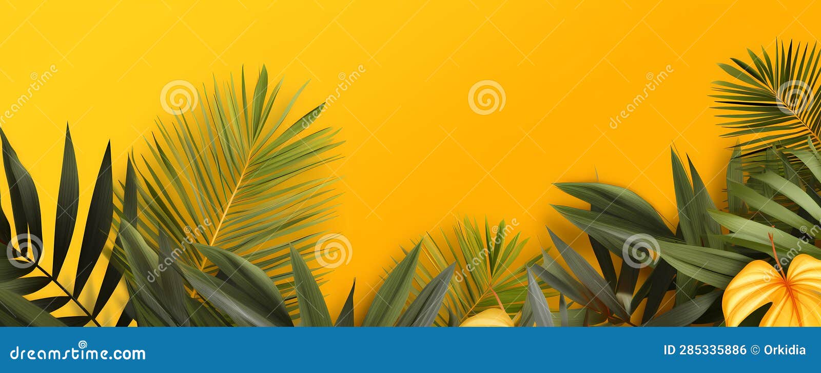 Summer Tropical Background - Refreshing Design Pop Colors Banner Stock ...