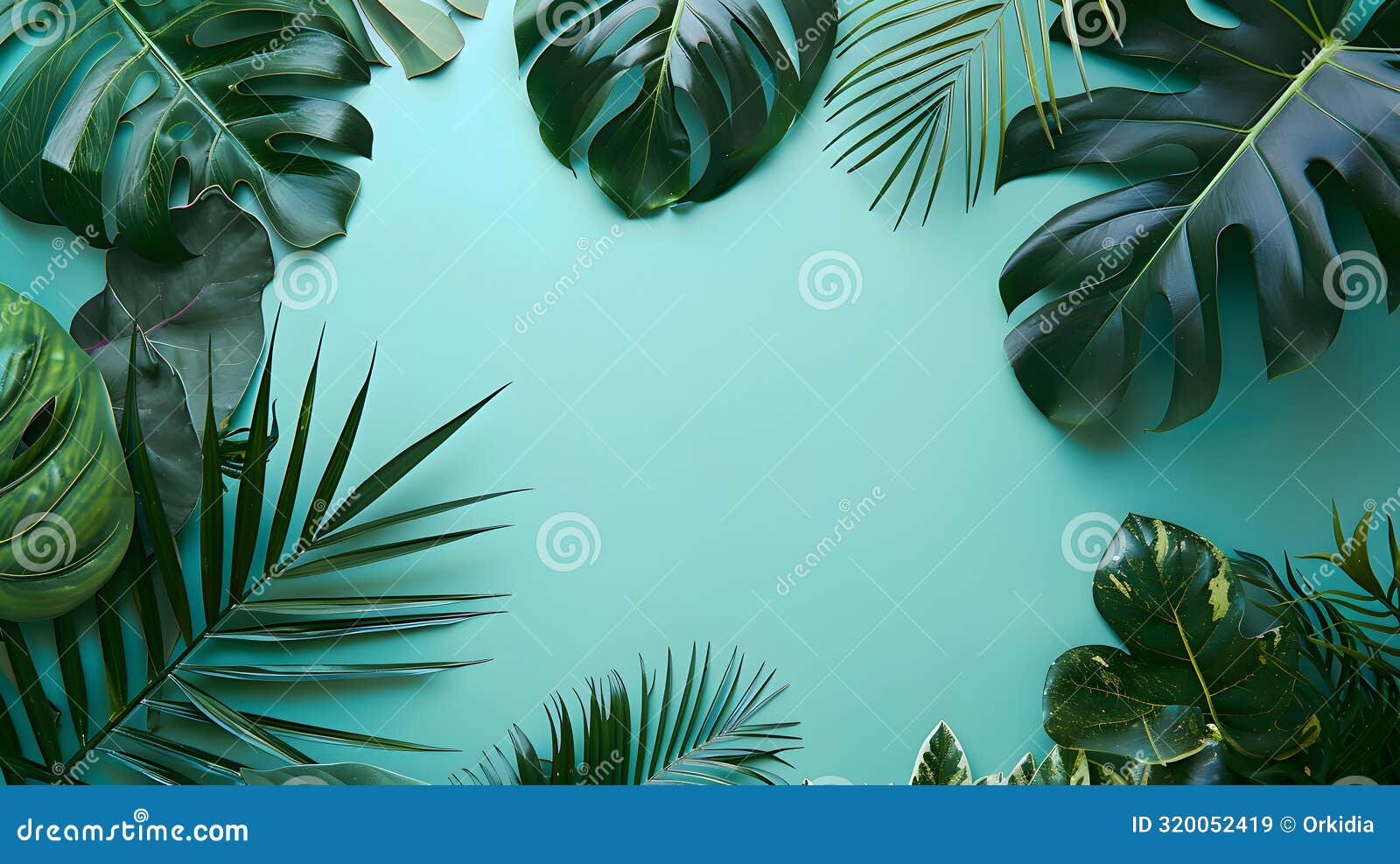 Summer Tropical Banner - Refreshing Design Pop Colors Background Stock ...