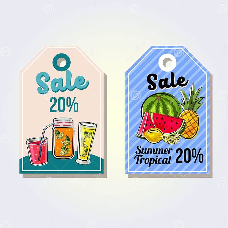 Summer tropical tag set stock vector. Illustration of aloha - 176624315