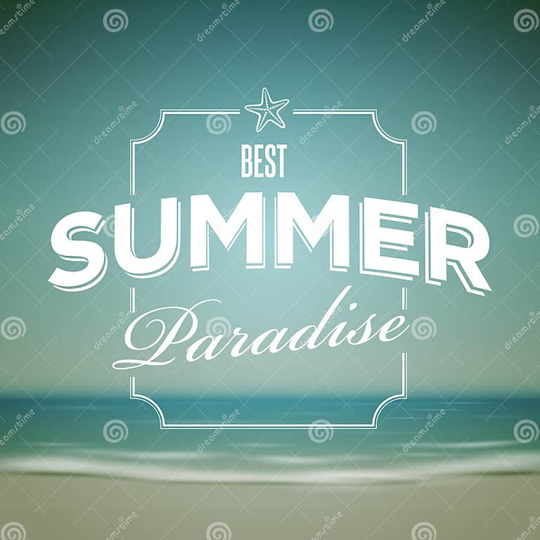 Summer Typographic Design stock vector. Illustration of typography ...