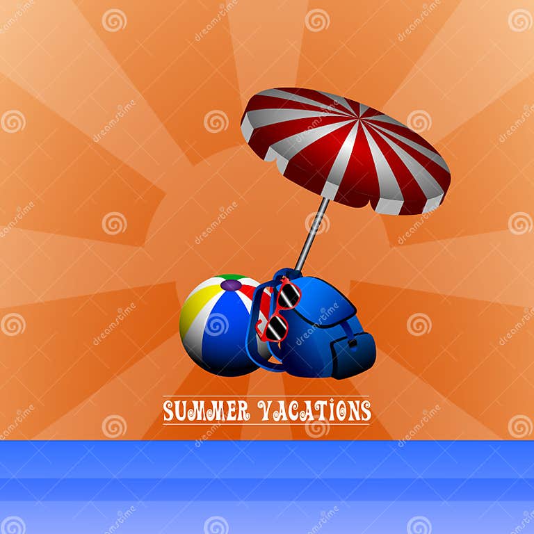 Summer Vacation Stock Illustration Illustration Of Design 83779107