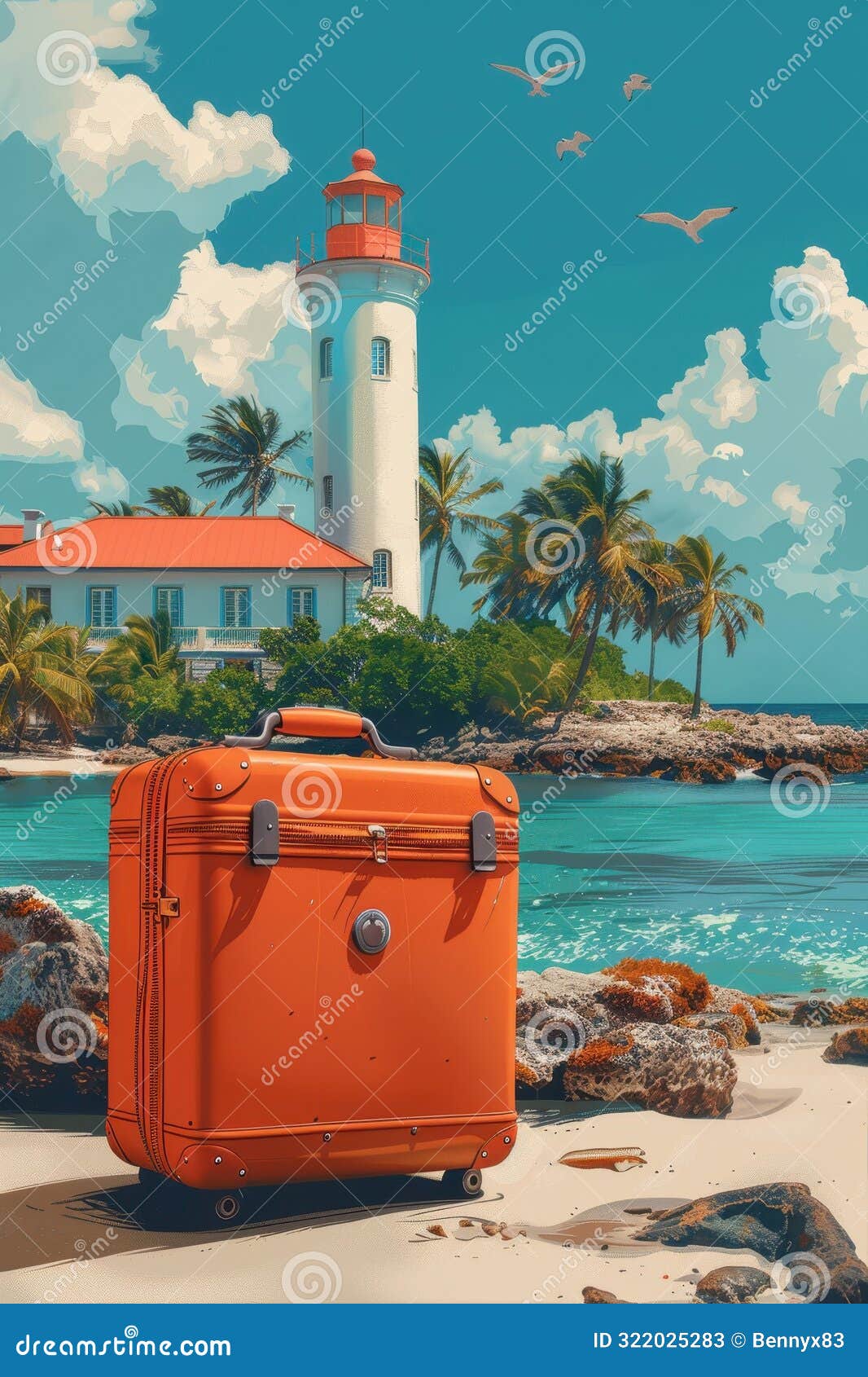 Summer Vacation Feeling Background Illustration Stock Illustration ...